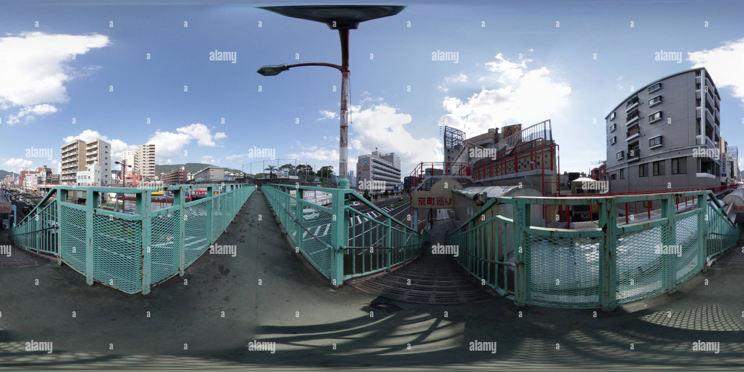 360° view of Kyomachi pedestrian bridge - Alamy