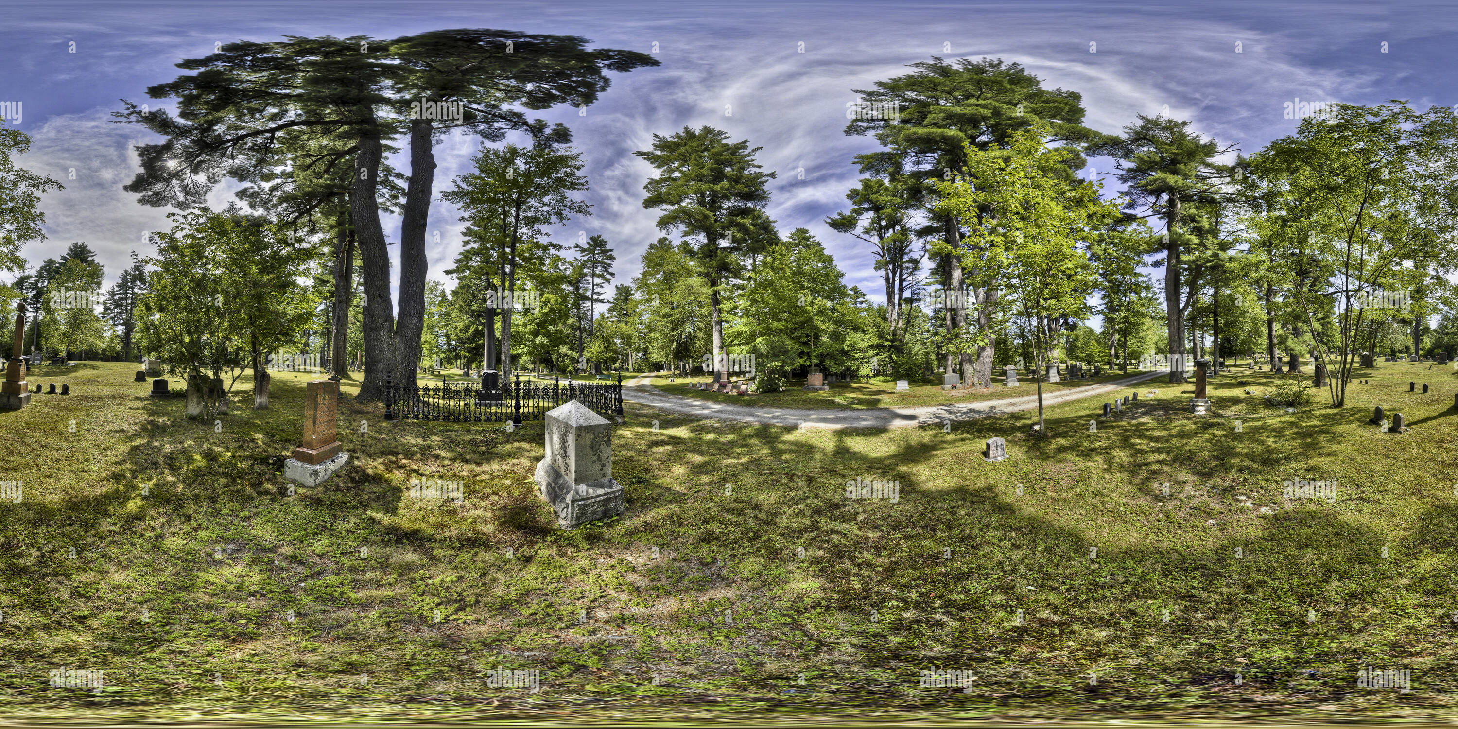 360° view of St. Stephen Rural Cemetery - Alamy