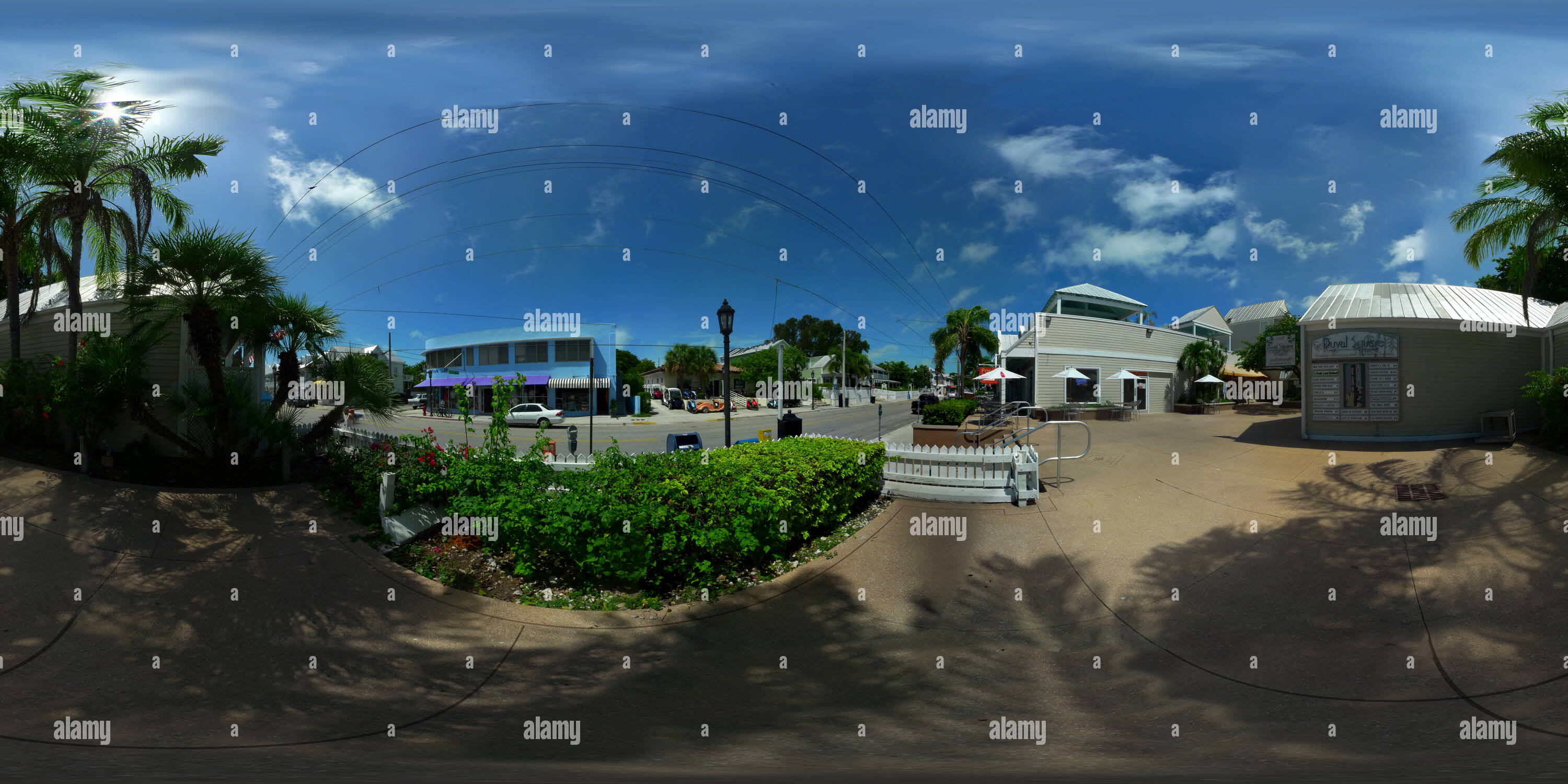360° view of Duval and Virginia Sts from Duval Sq - Alamy