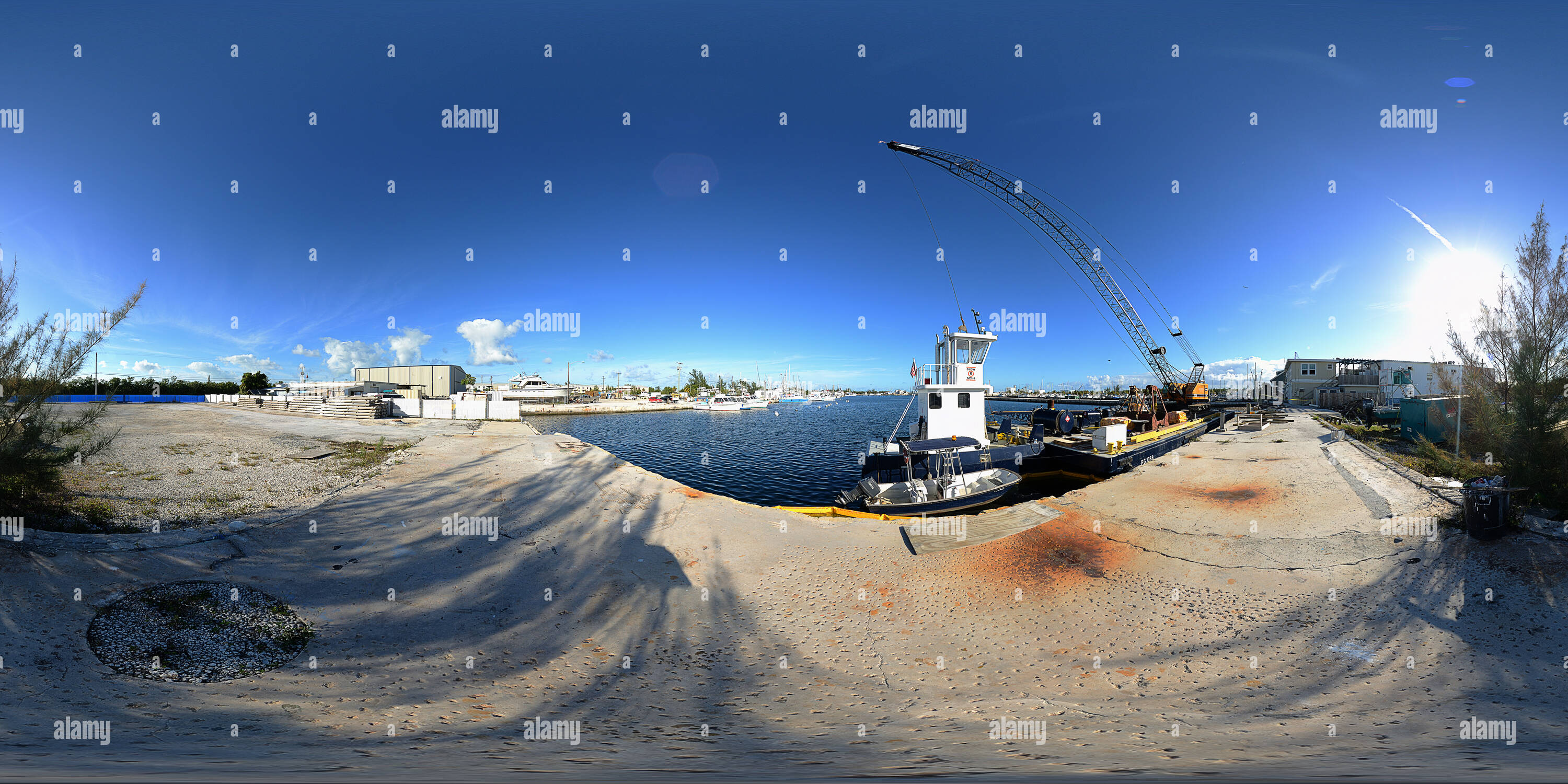 360° view of Stock Island marina Construction - Alamy