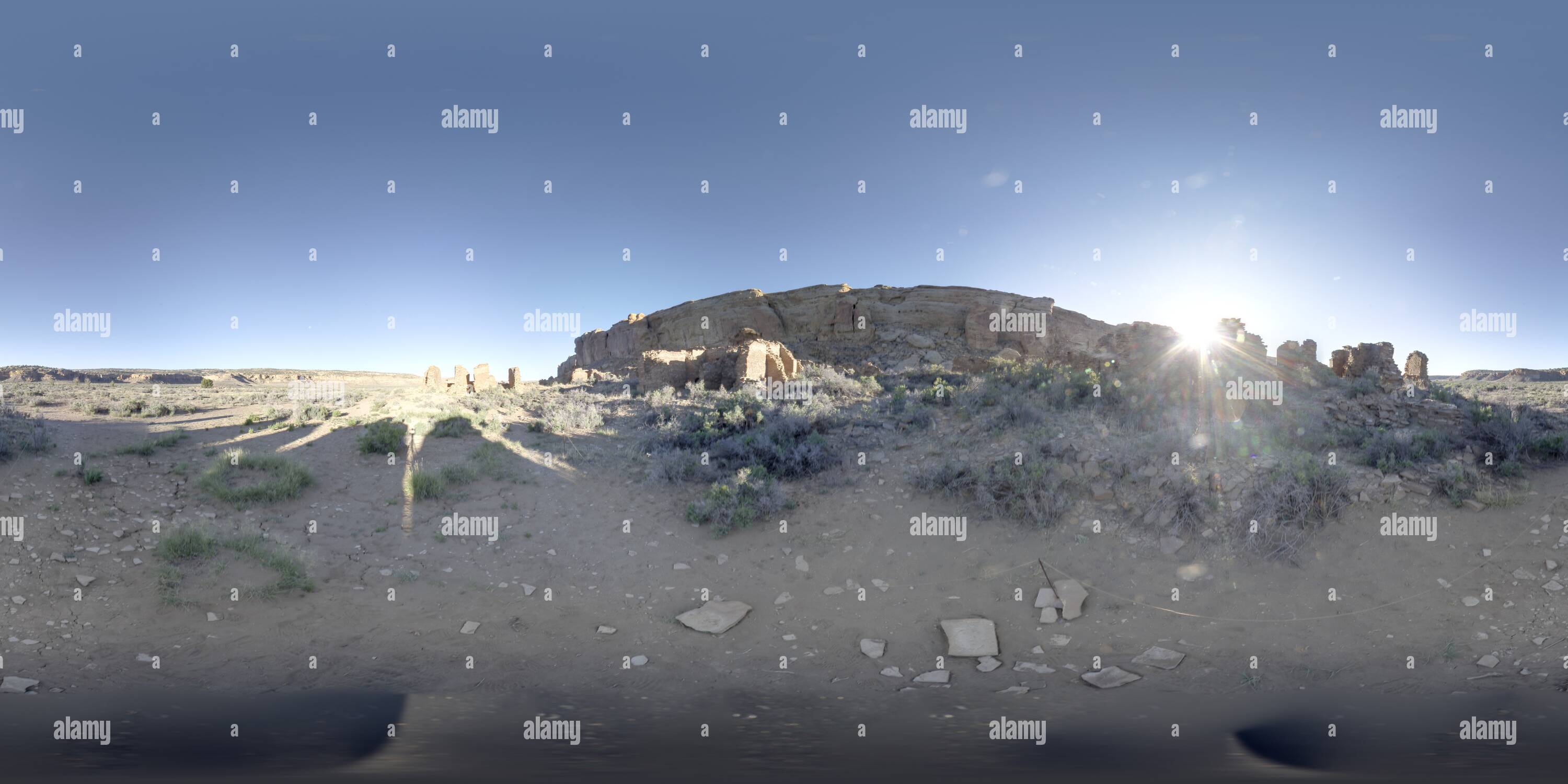 360° view of Wiji Ruins at Dawn - Alamy