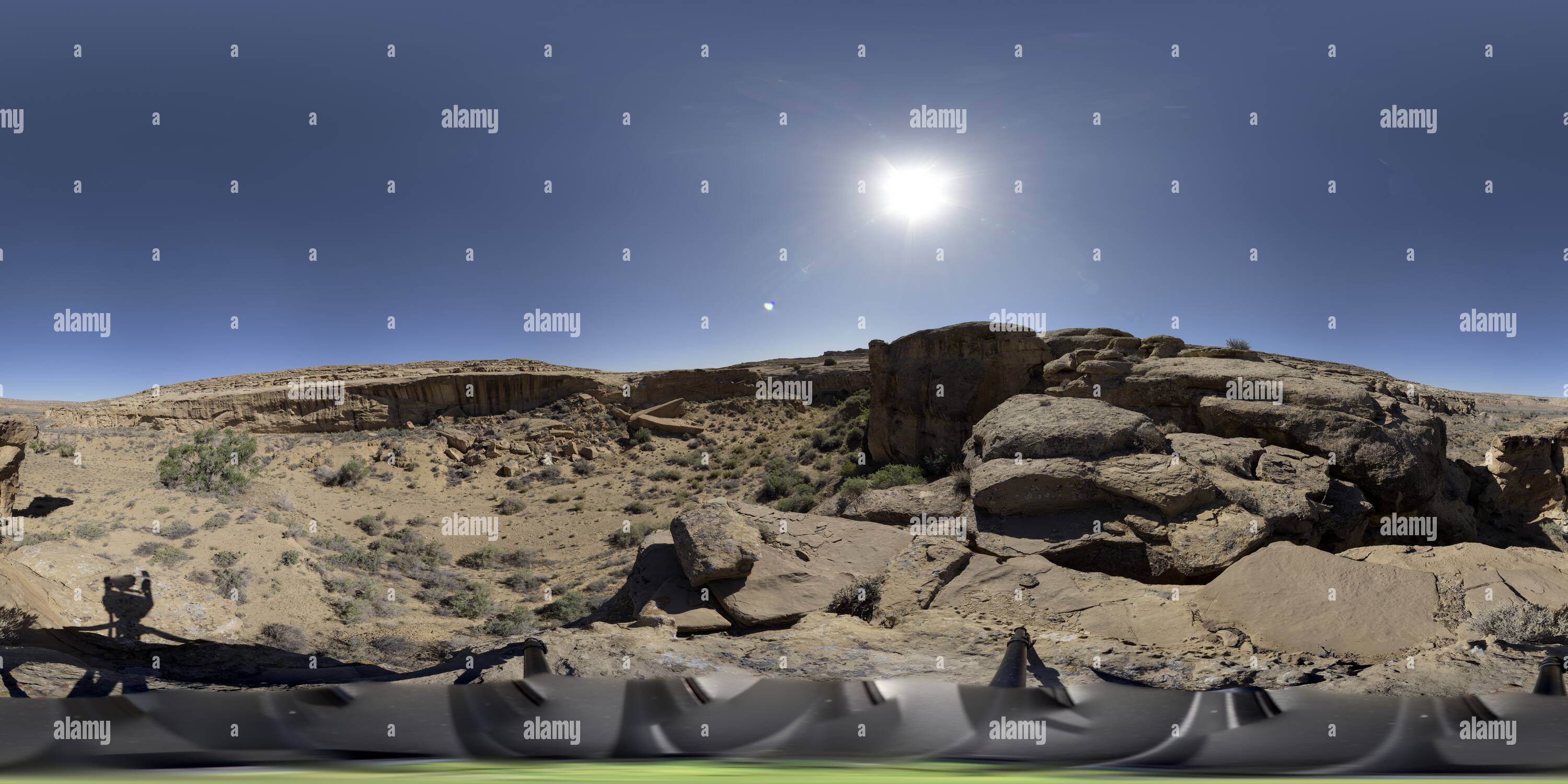 360° view of Chaco Canyon North Pueblo Alto Trail Overlook - Alamy
