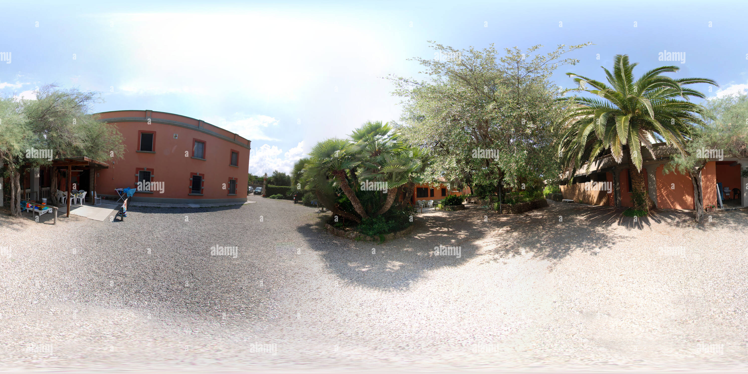 360° view of Villa Emilia Courtyard - Alamy