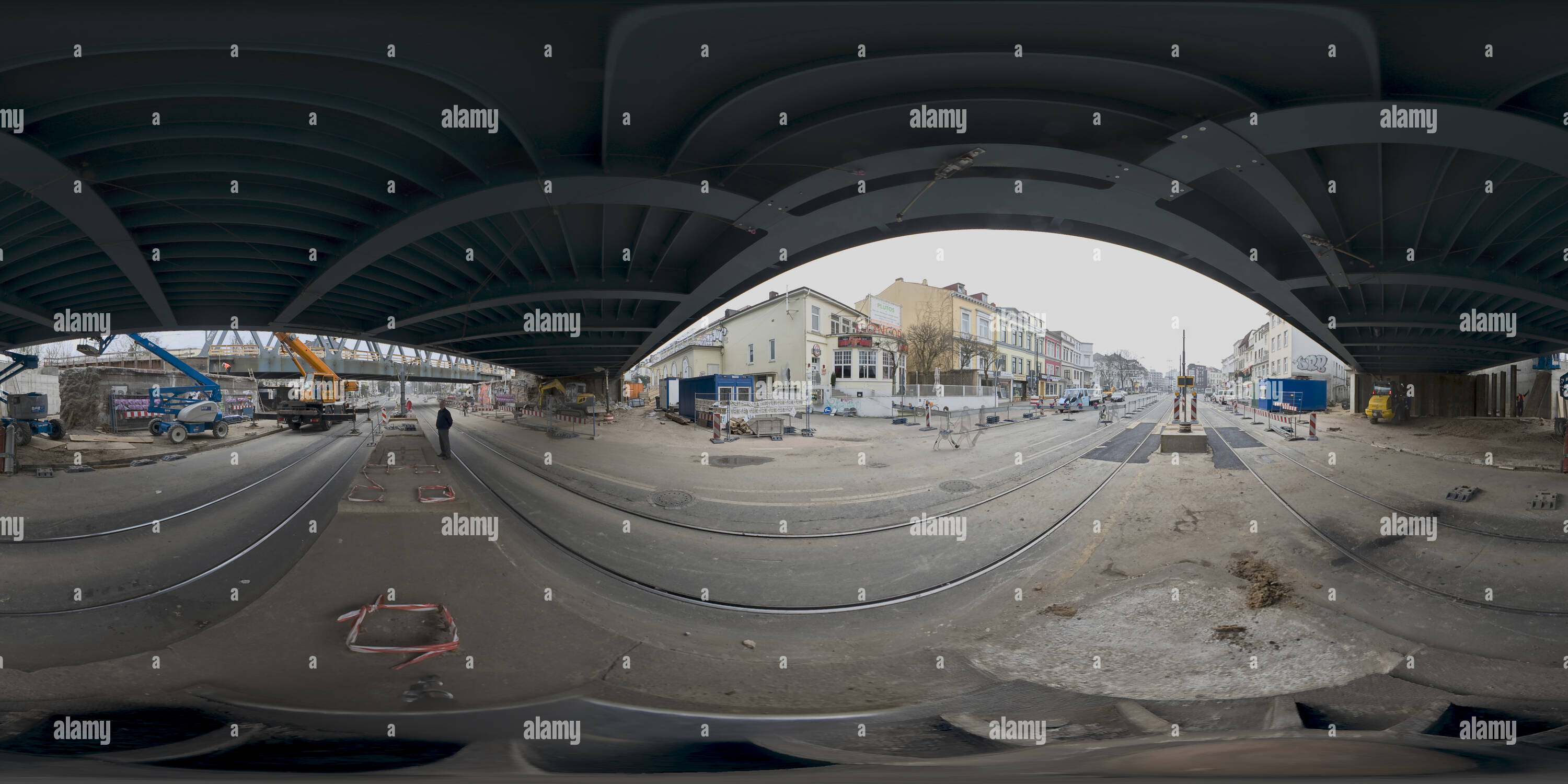 360° view of Bremen Concordia Tunnel - Alamy