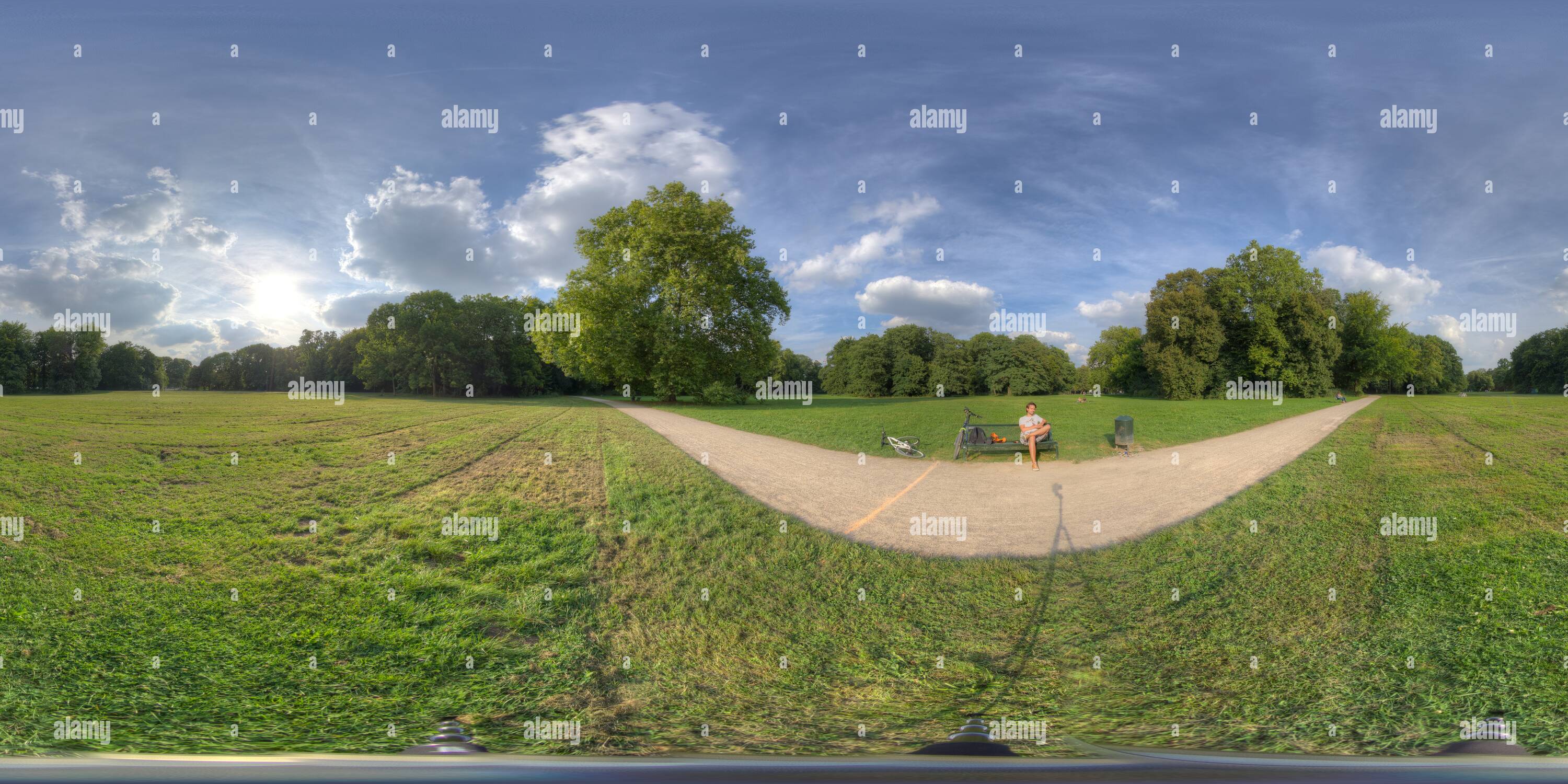 360° view of Stadtwald in Köln Lindenthal - Alamy