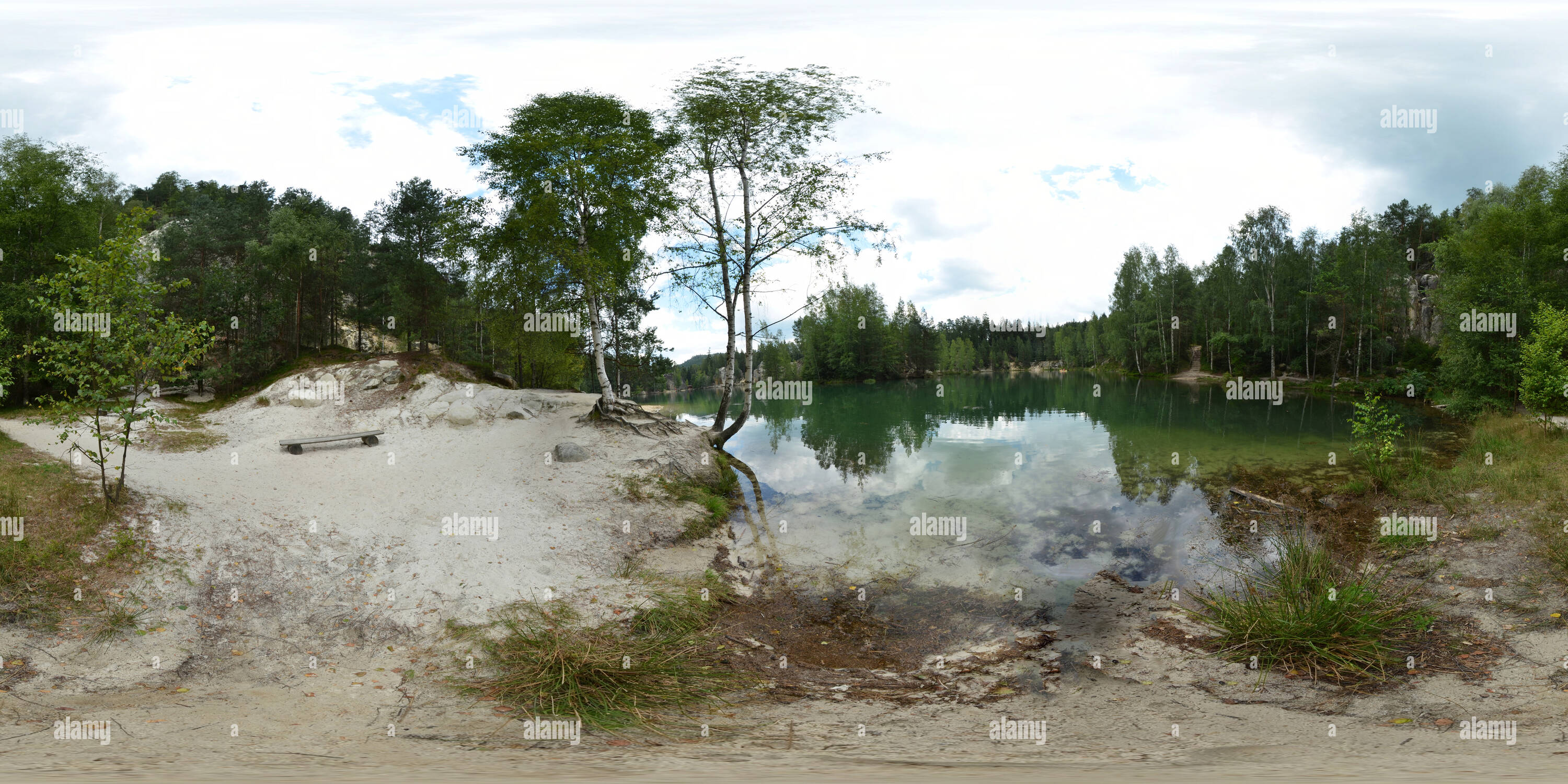 360° view of Adrspach Rock Town - Alamy