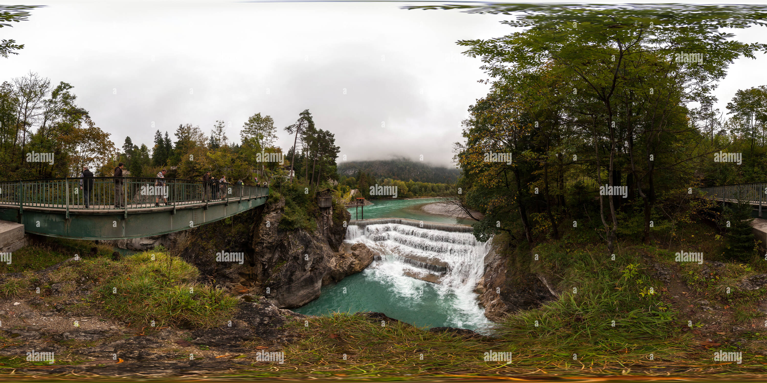 360° view of Lechfall bei Füssen - Alamy