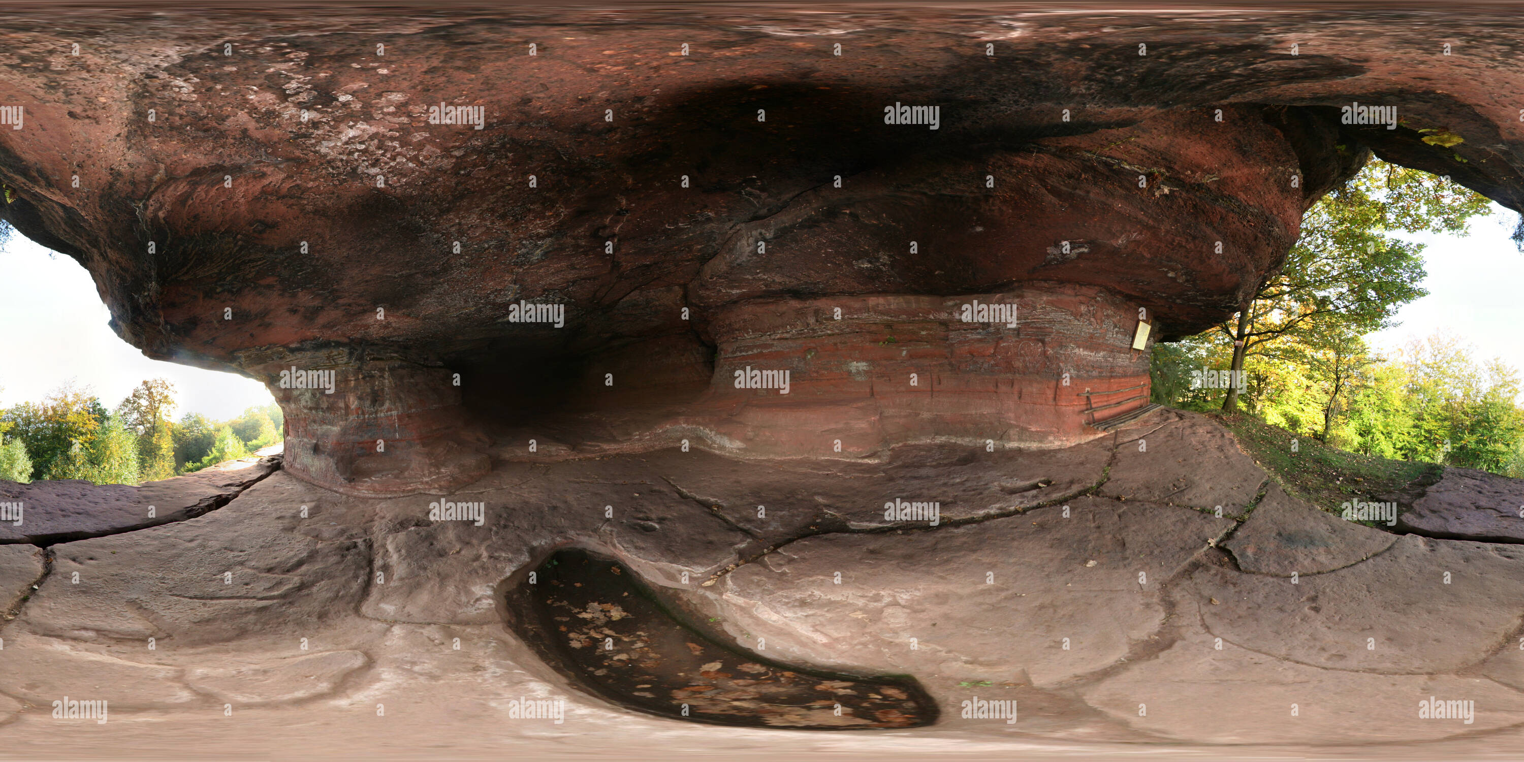 360° view of Hexenhöle - Witches Cave - Alamy