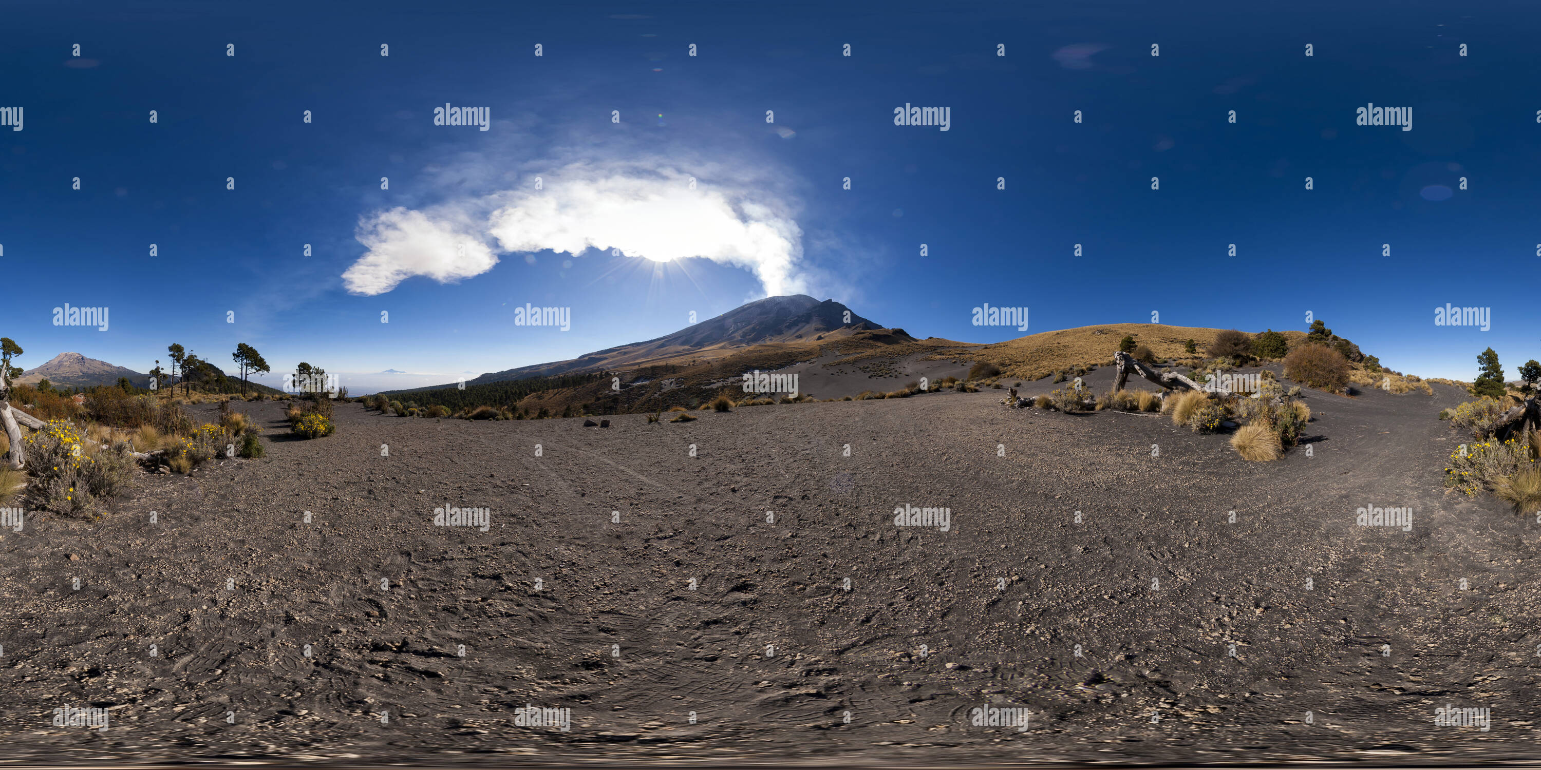 360° view of Popo e Iztla from Tlamacas, Mexico - Alamy