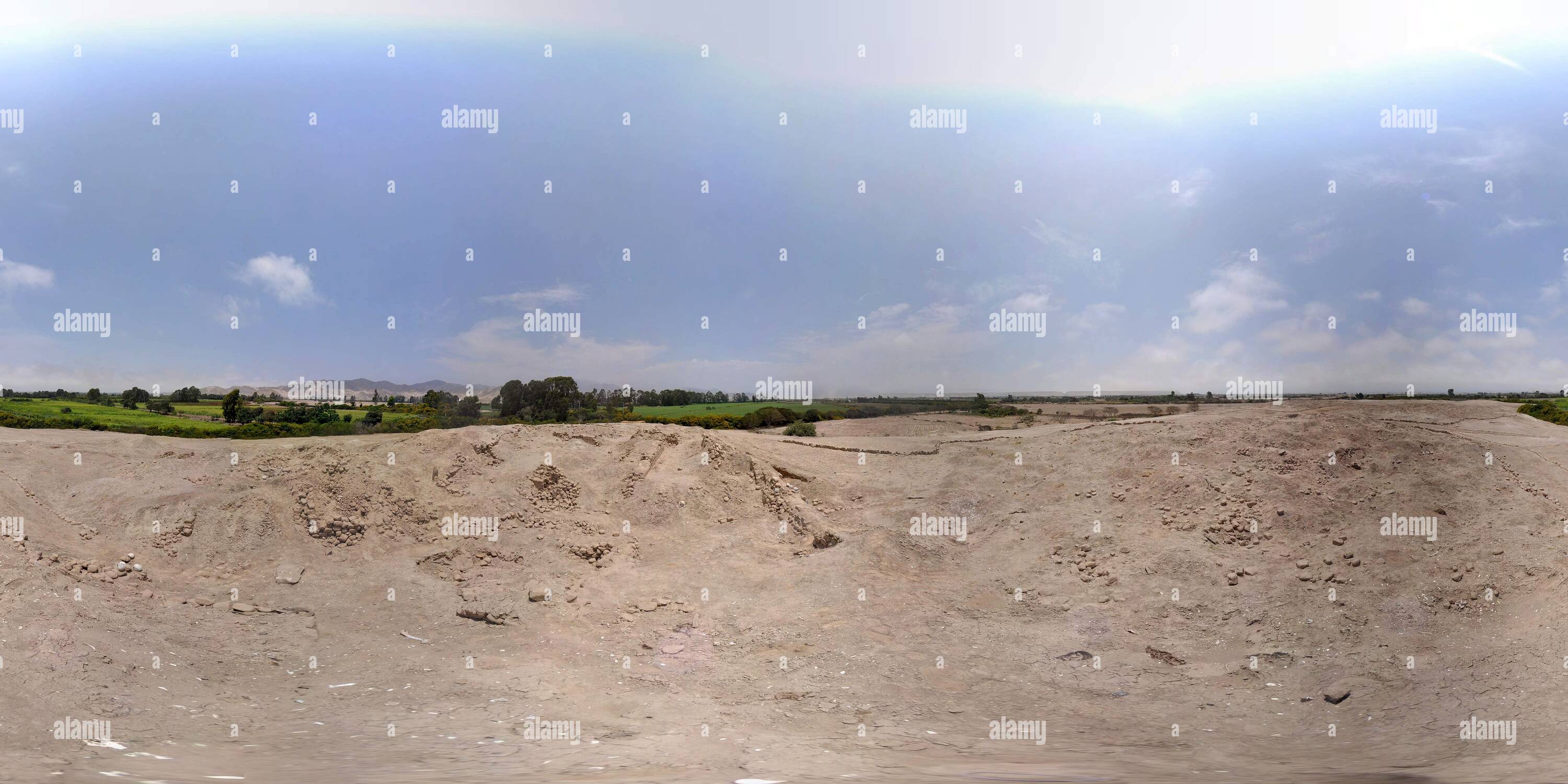 360° view of Huaca Malena - Asia, Peru - Alamy