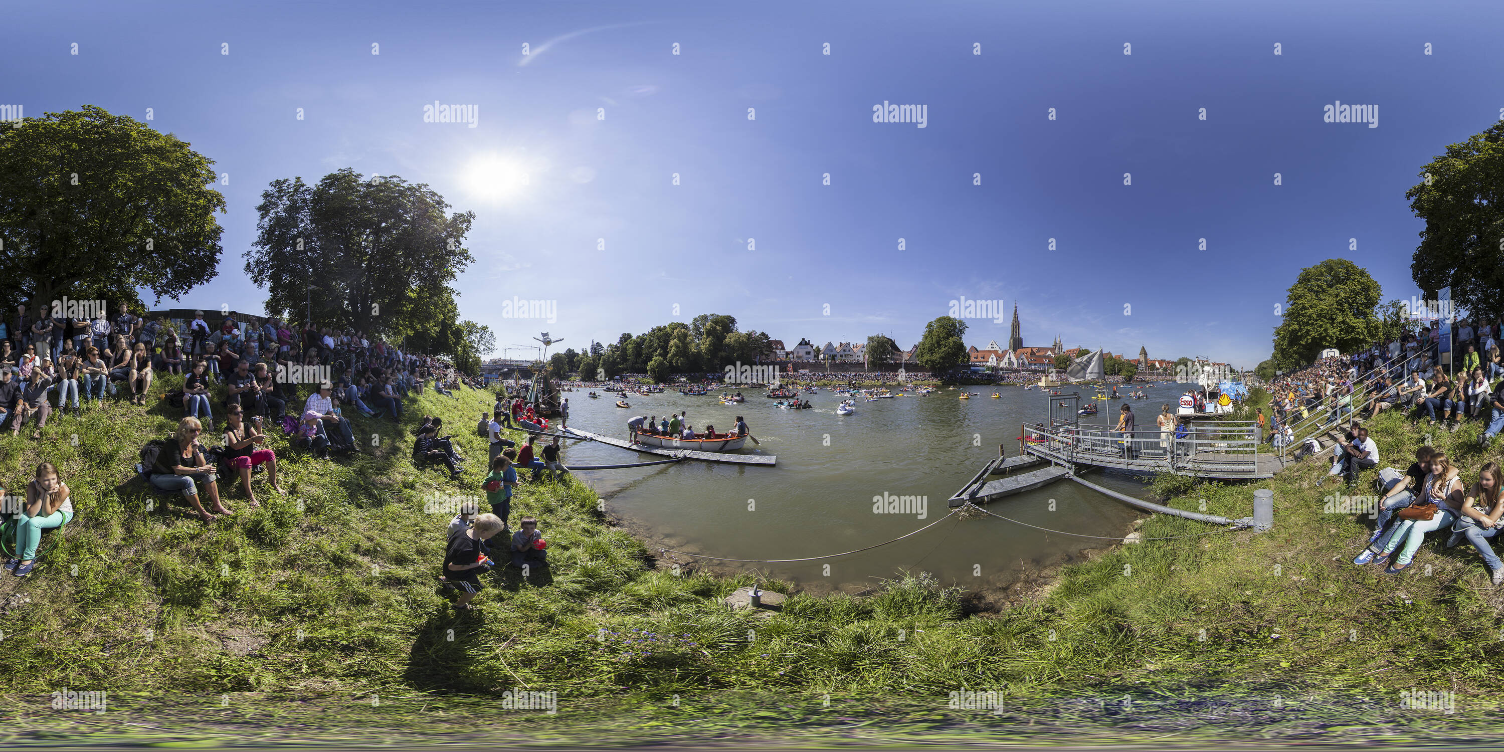 360° view of Nabada Ulm Donau - Alamy