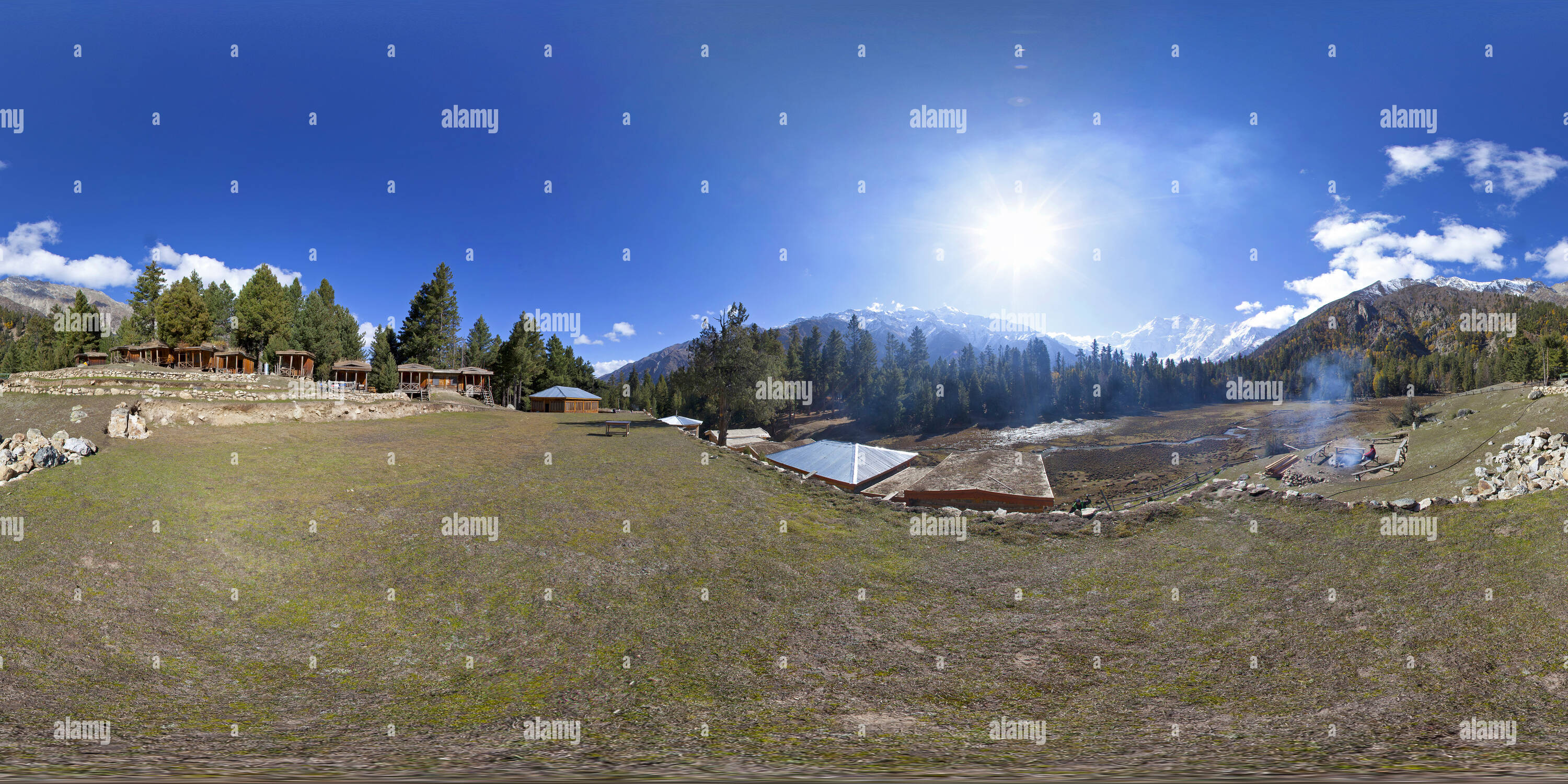 360° view of Fairy Meadows, Gilgit Baltistan, Pakistan - Alamy