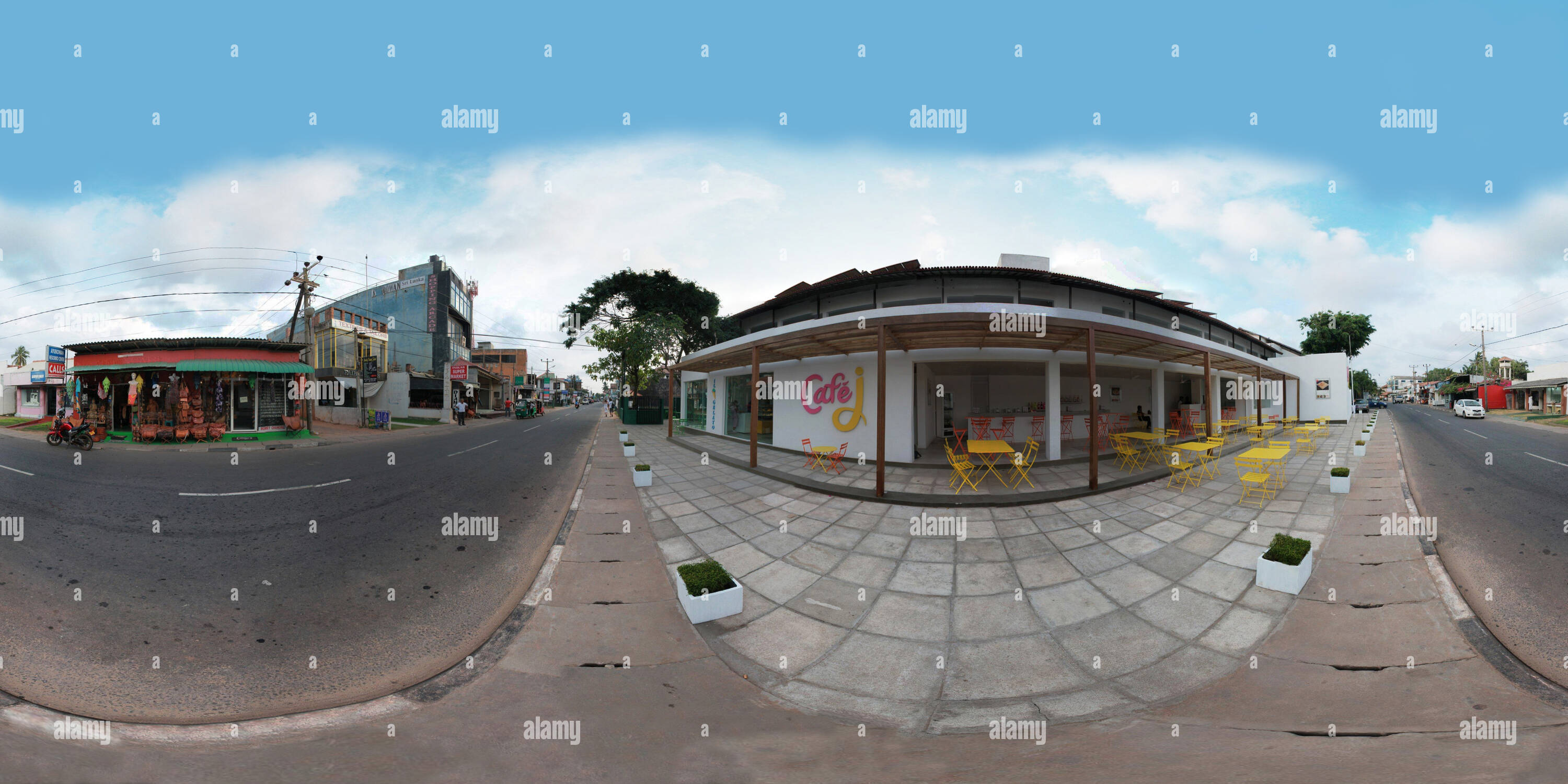 360° view of Cafe J in Negombo Tourism Hub Sri Lanka - Alamy