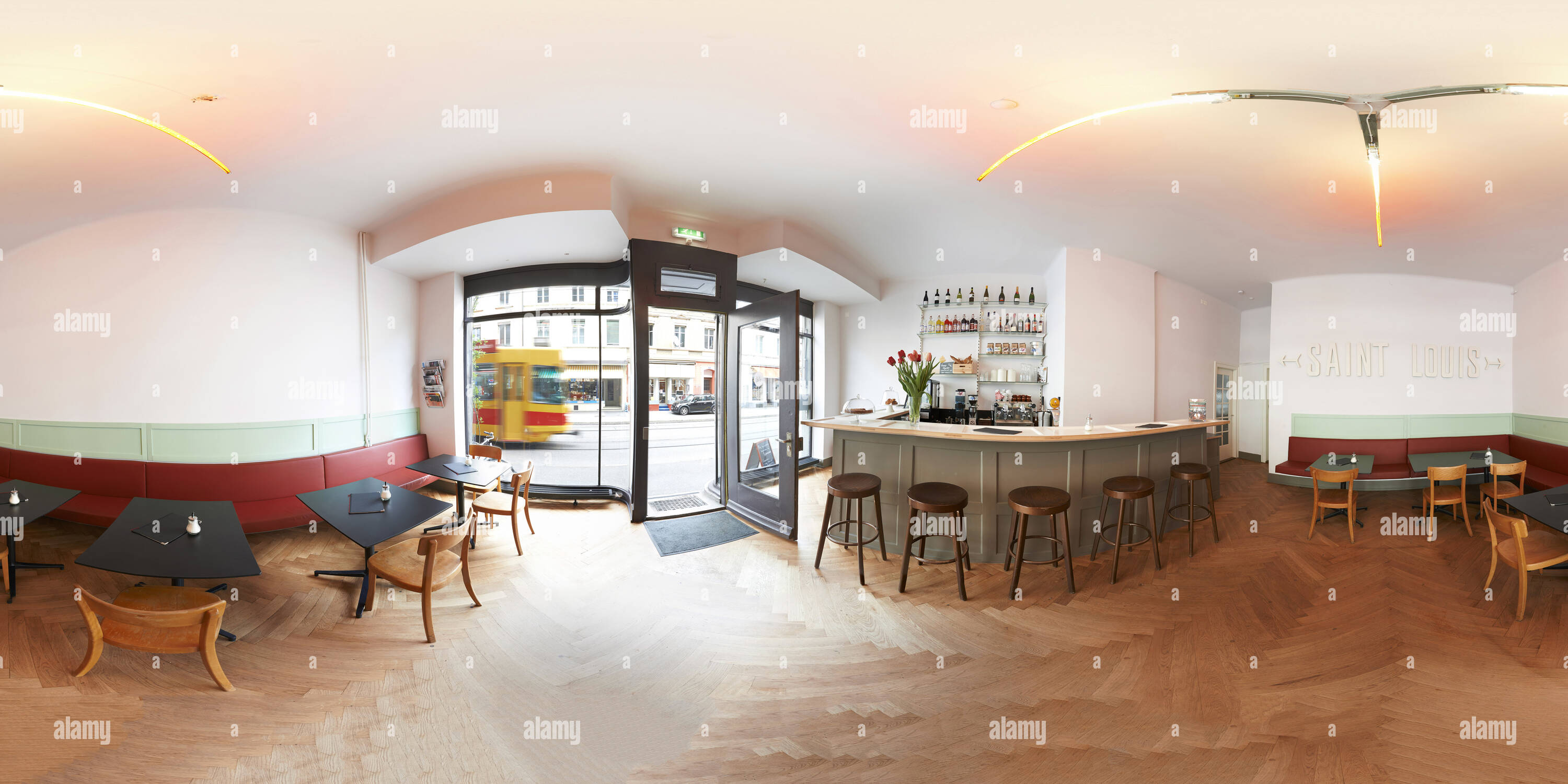360° view of Kaffebar Saint Louis, Basel - Alamy