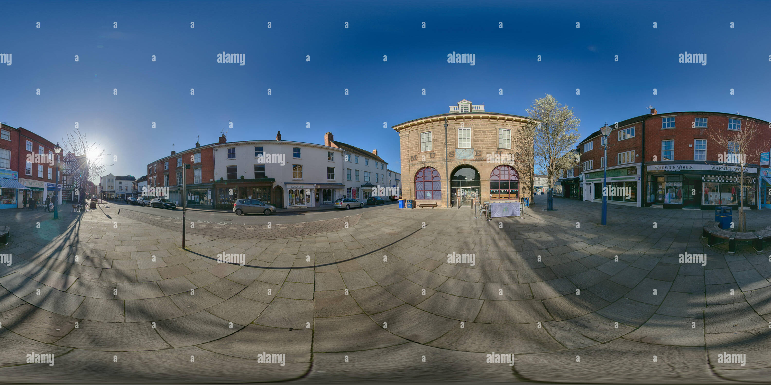 360° view of 360 View of Market Place in Warwick, Warwickshire - Alamy