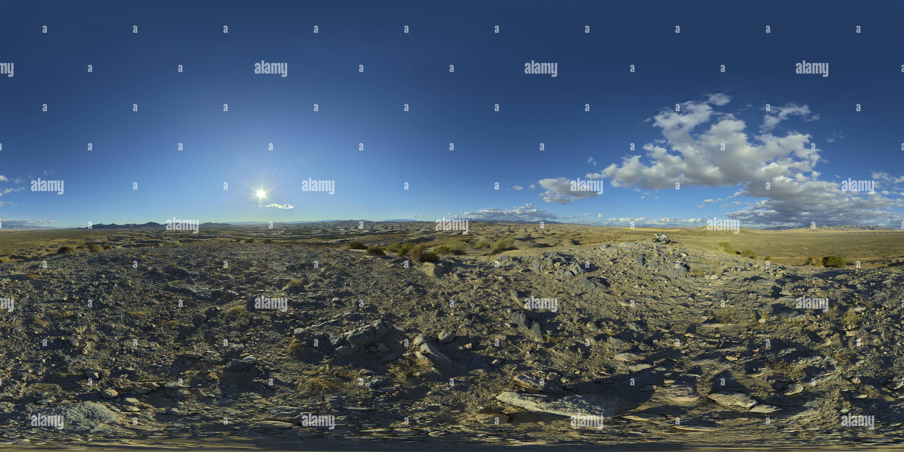 360° view of VR 360 Spherical panorama of the desert landscape at ...