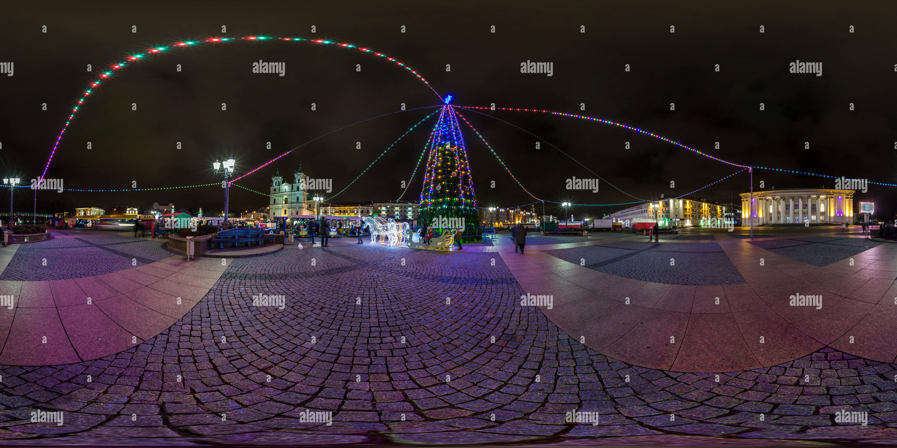 Christmas tree projection hi-res stock photography and images - Alamy