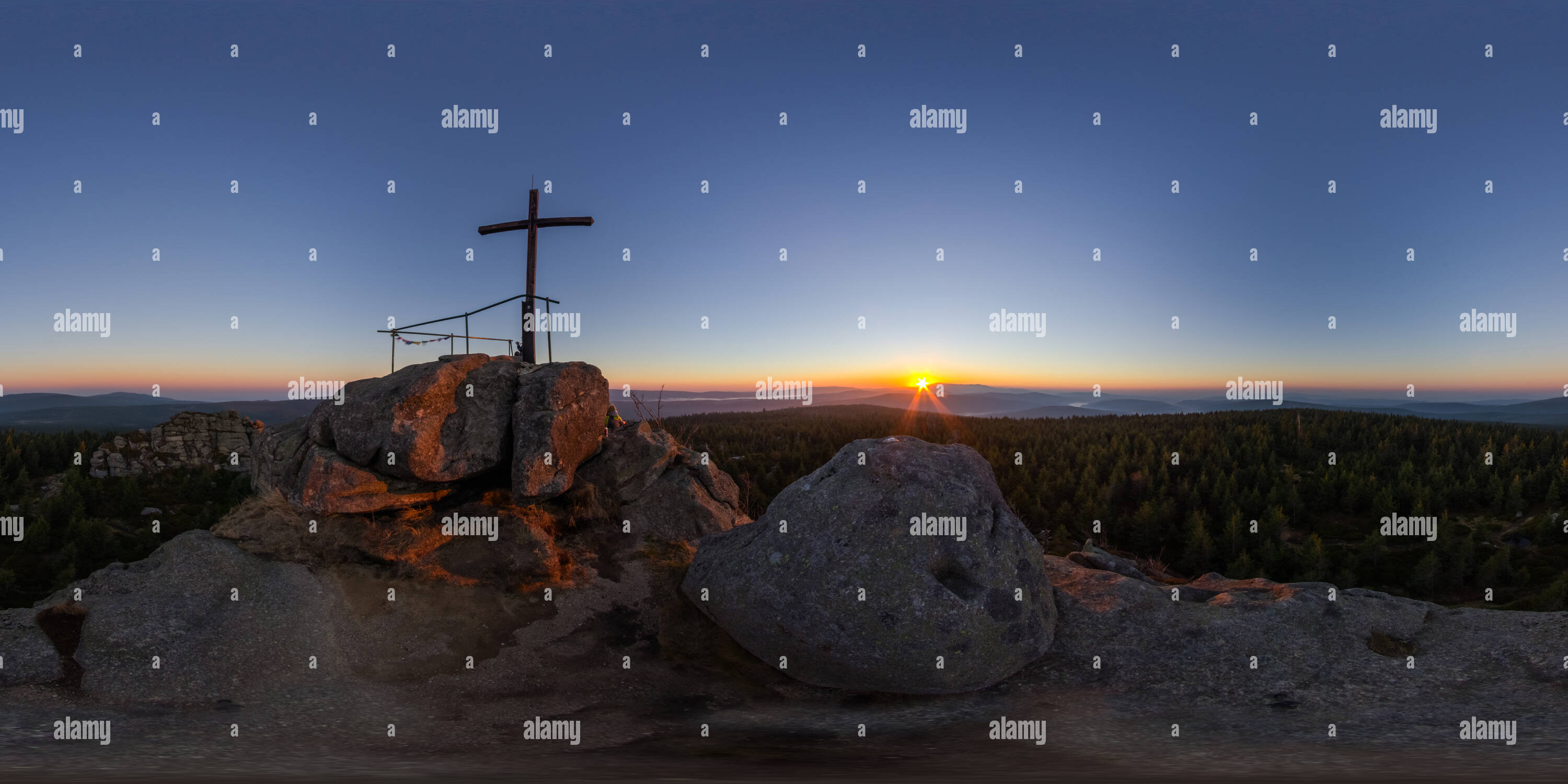 360° view of Sunrise at Jizera - Alamy