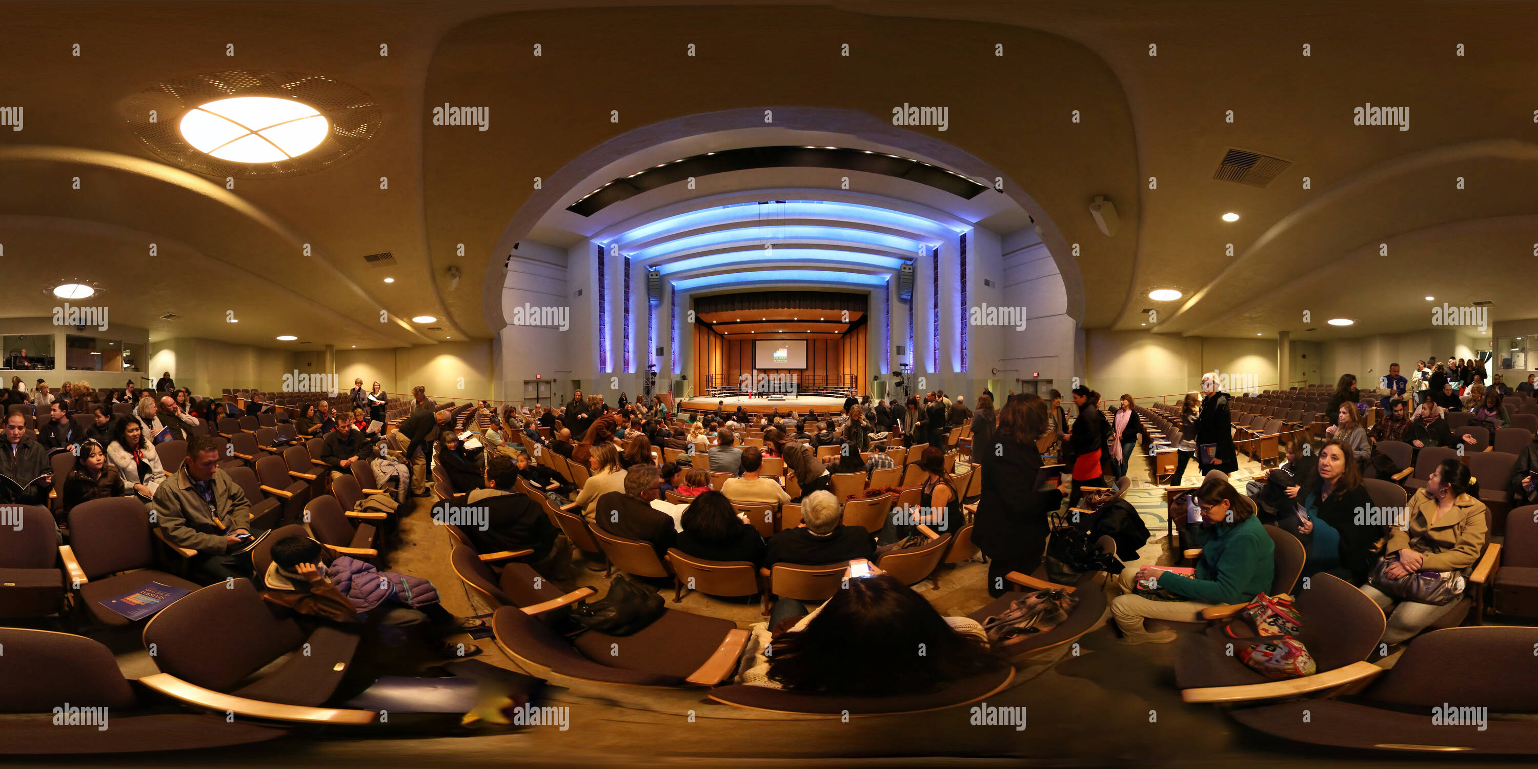 360° view of Barnum Hall in Santa Monica before Stairways to the Star ...