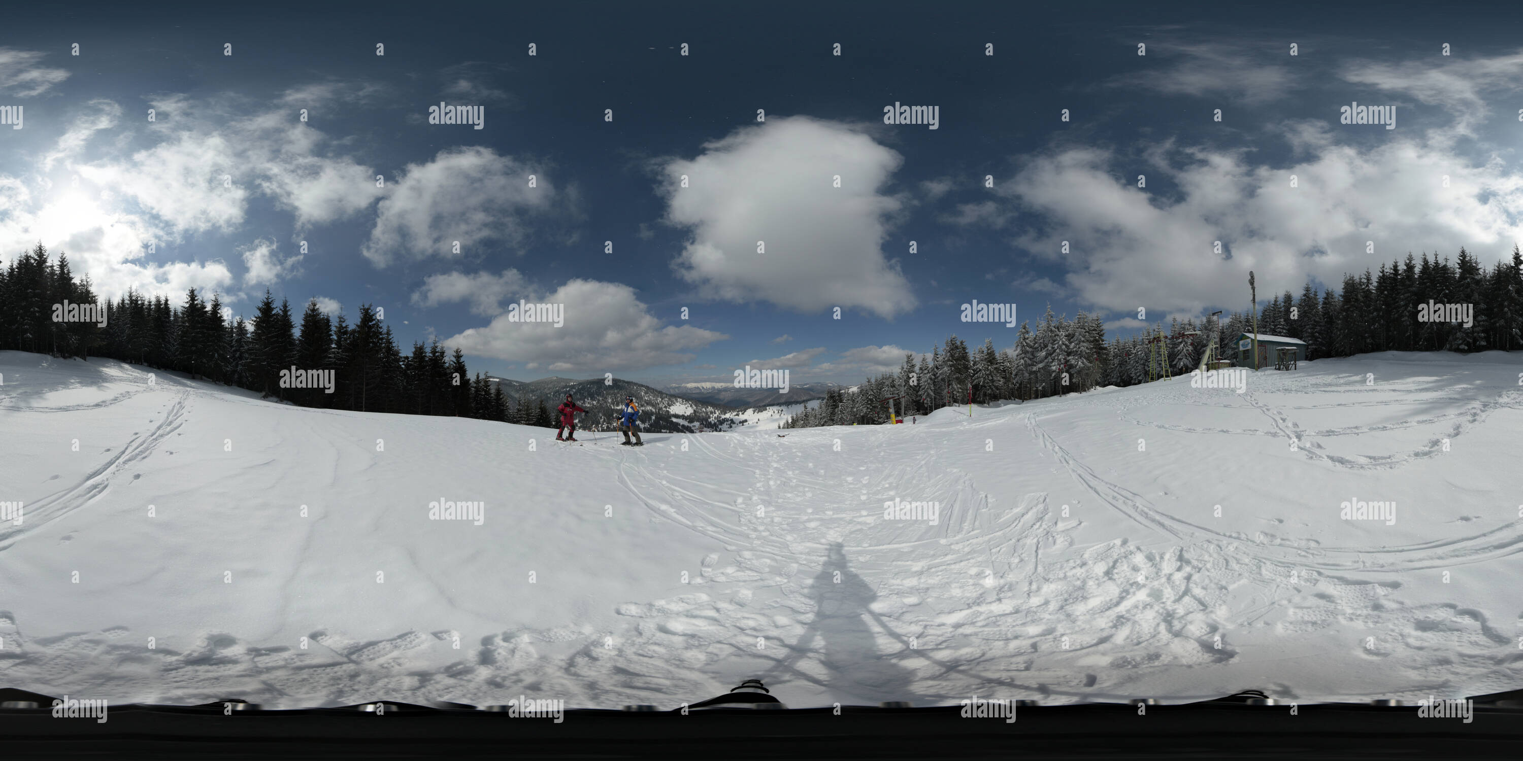 360° view of Top of ski slope Vartop1 - Alamy