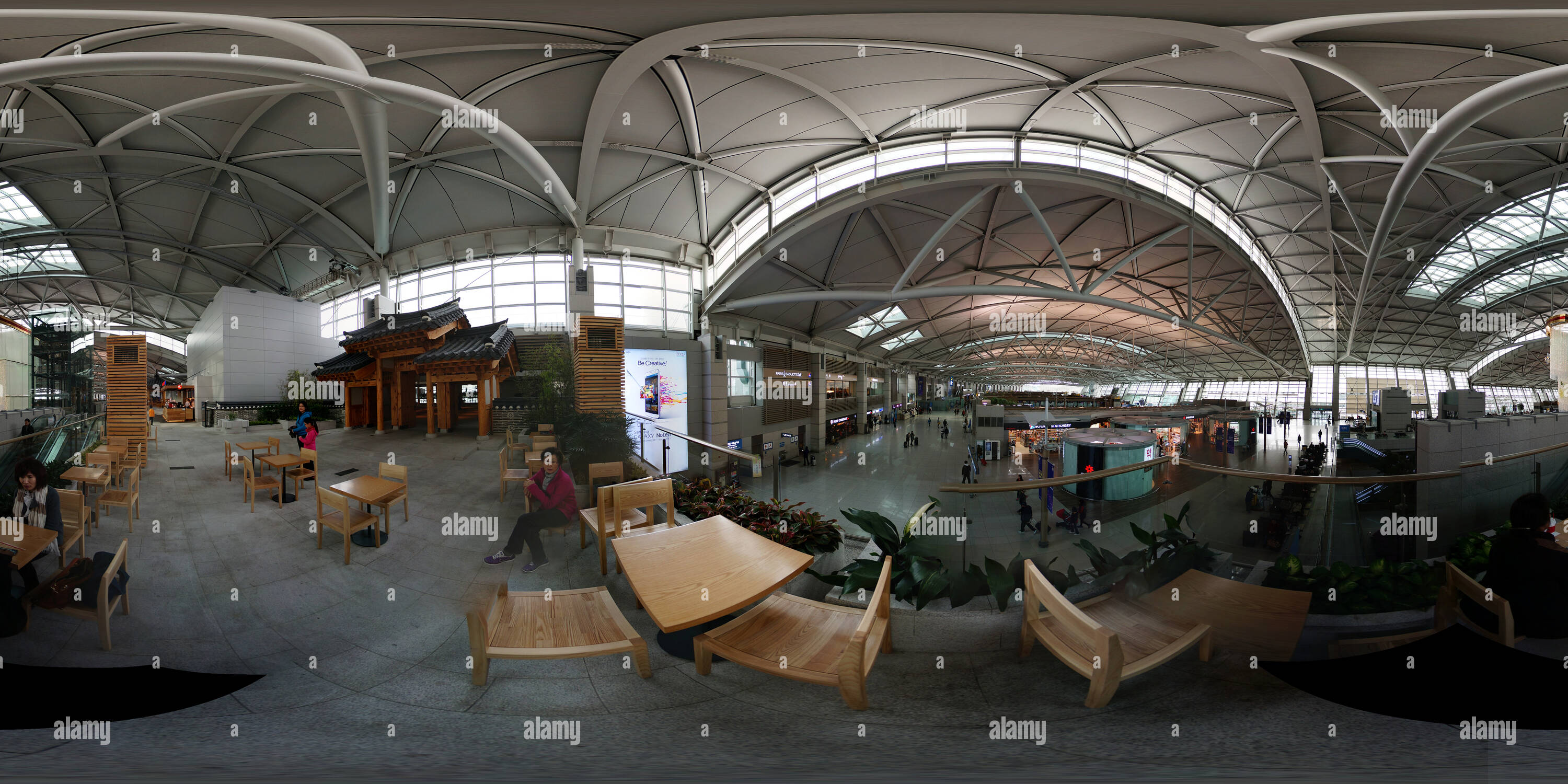 360° view of Incheon International Airport - Alamy