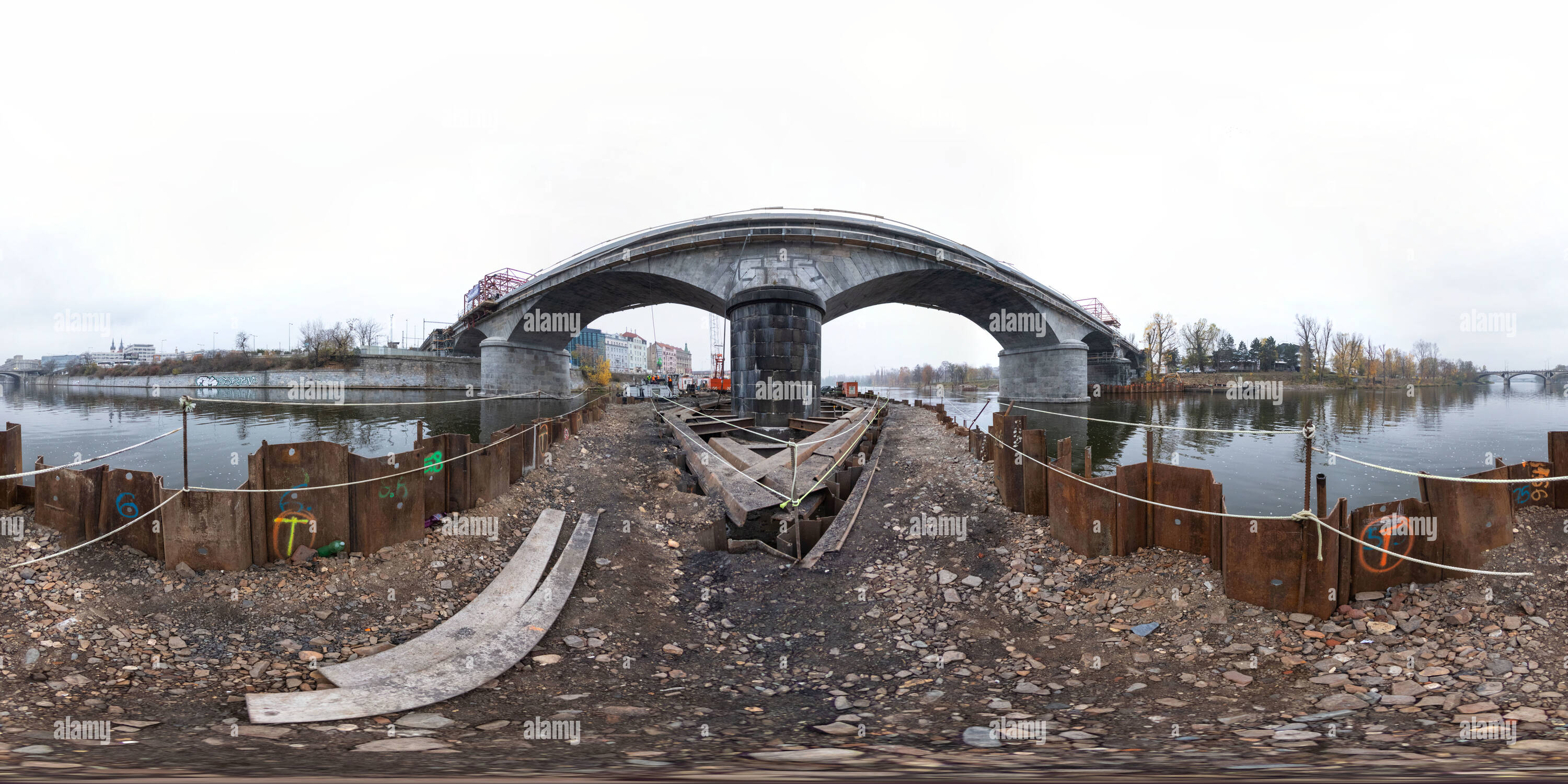 360° view of Negrelli viaduct upstream side of sealed tank - Alamy