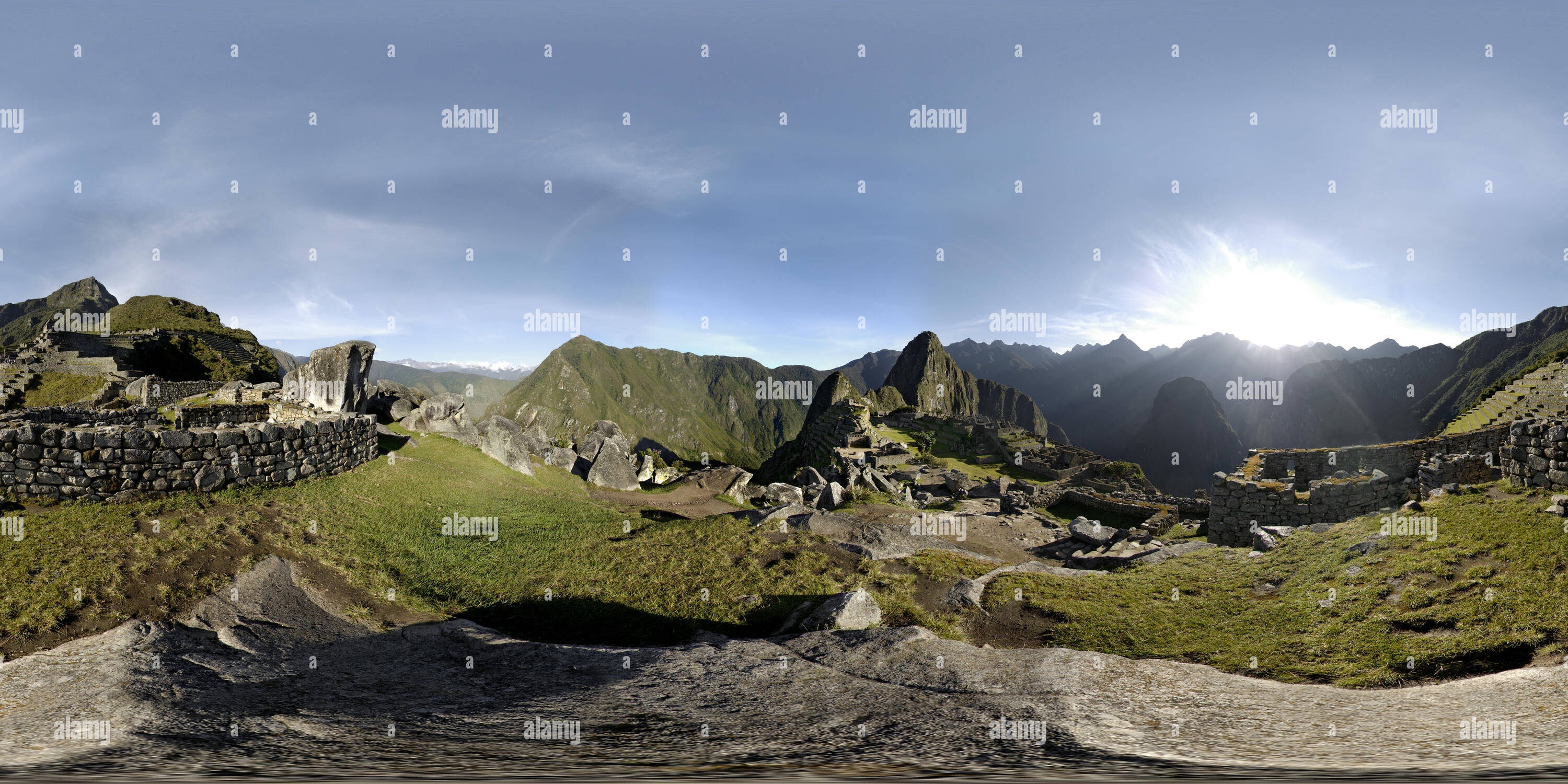 360° view of The View from the Quarry at Machu Picchu, Peru - Alamy