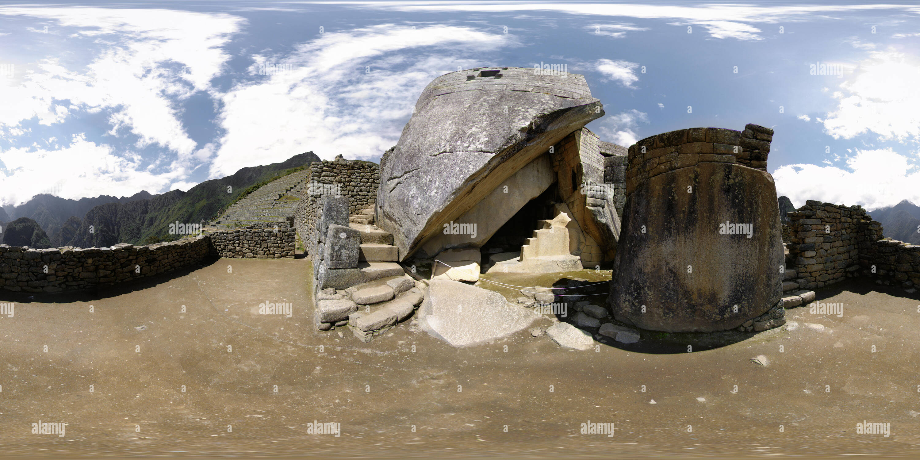 360° view of The Temple of the Sun - Machu Picchu, Peru - Alamy