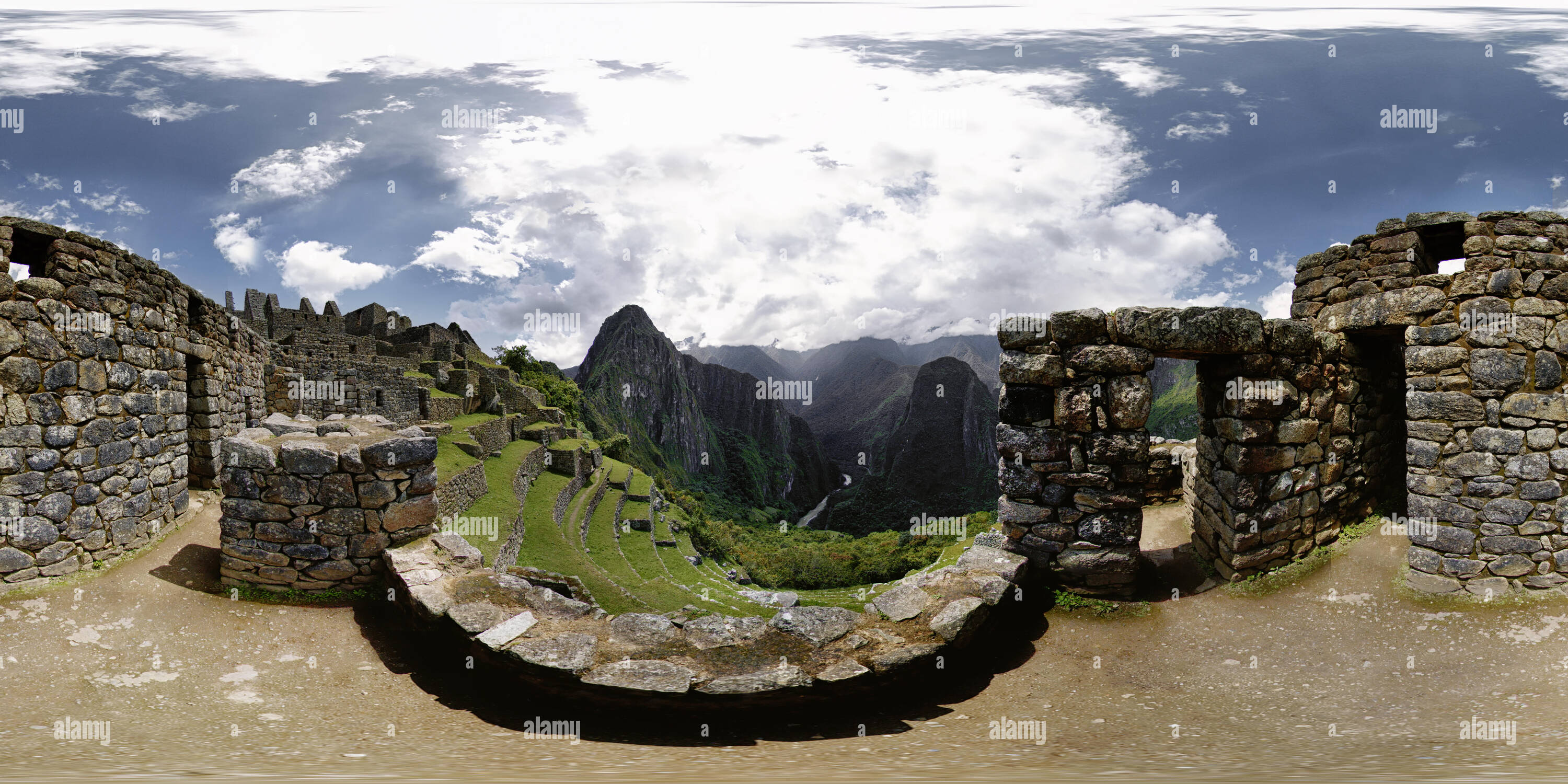 360° view of The Residential Zone - Machu Picchu, Peru - Alamy
