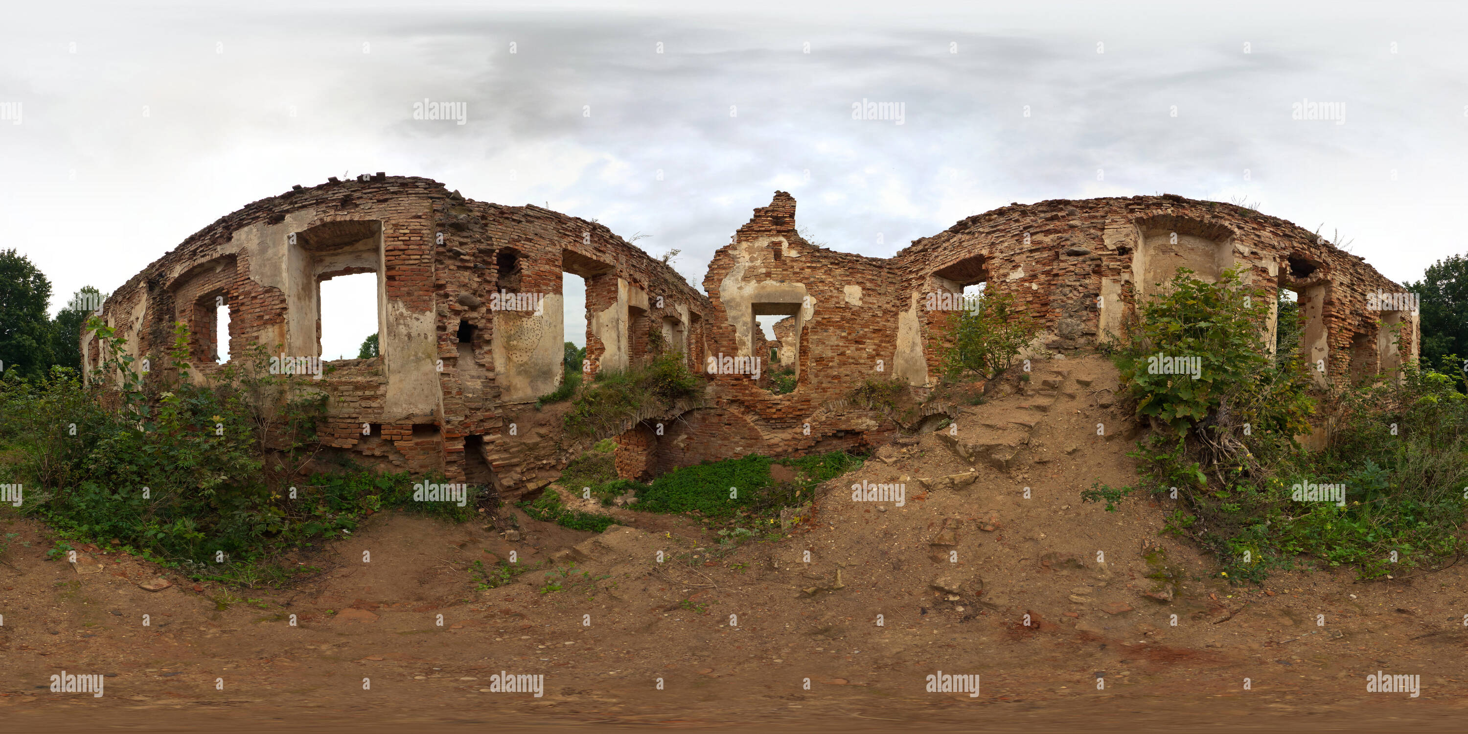 360° view of full 360 degree panorama in equirectangular spherical ...