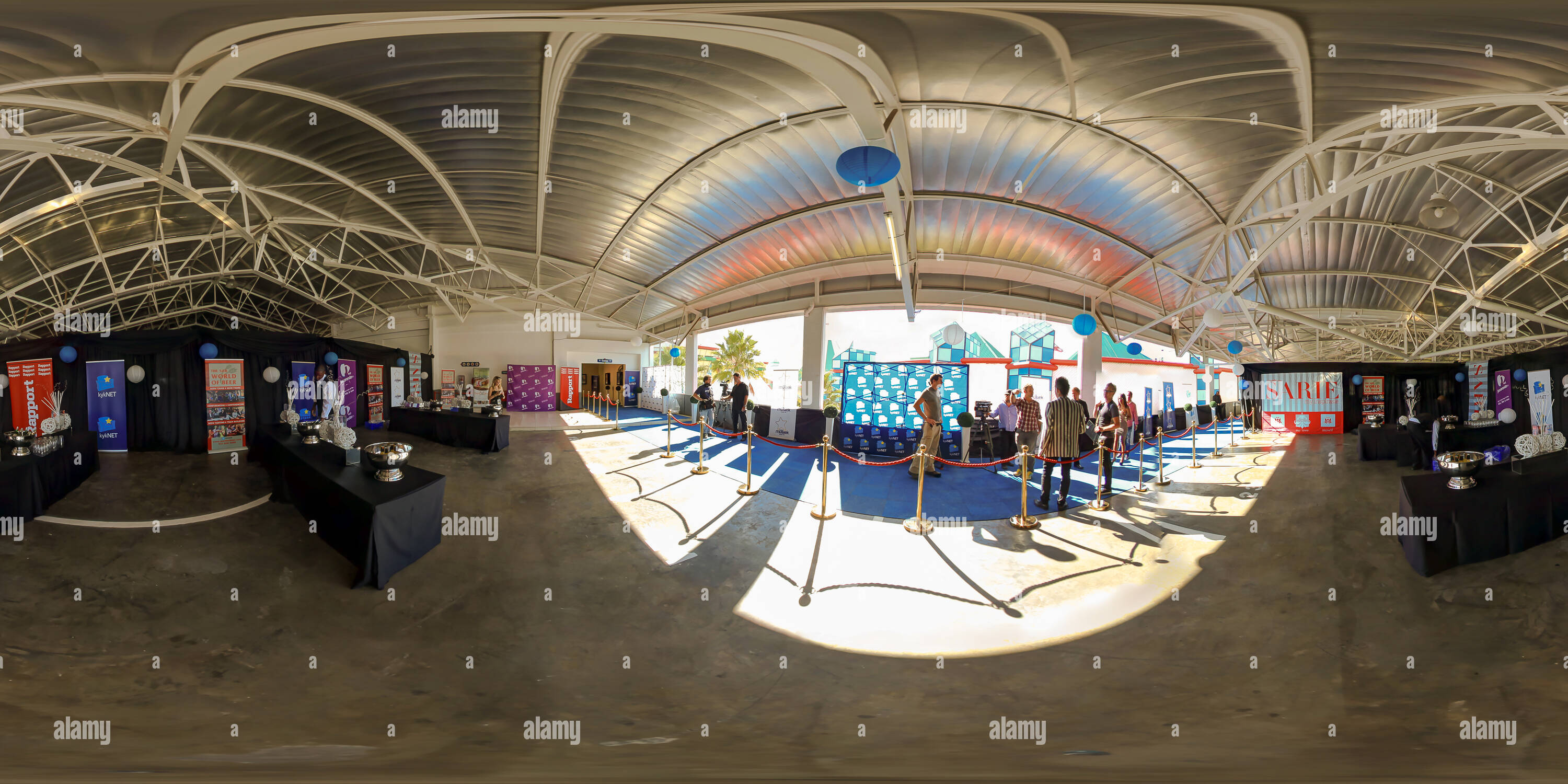 360° view of Preparation for the red carpet for the Ghoema Music Awards ...