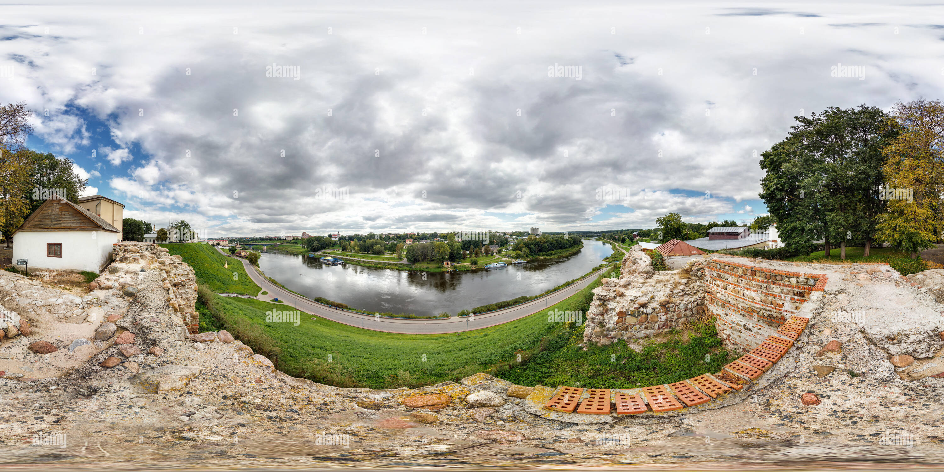 360° view of Full 360 degree panorama in equirectangular equidistant ...