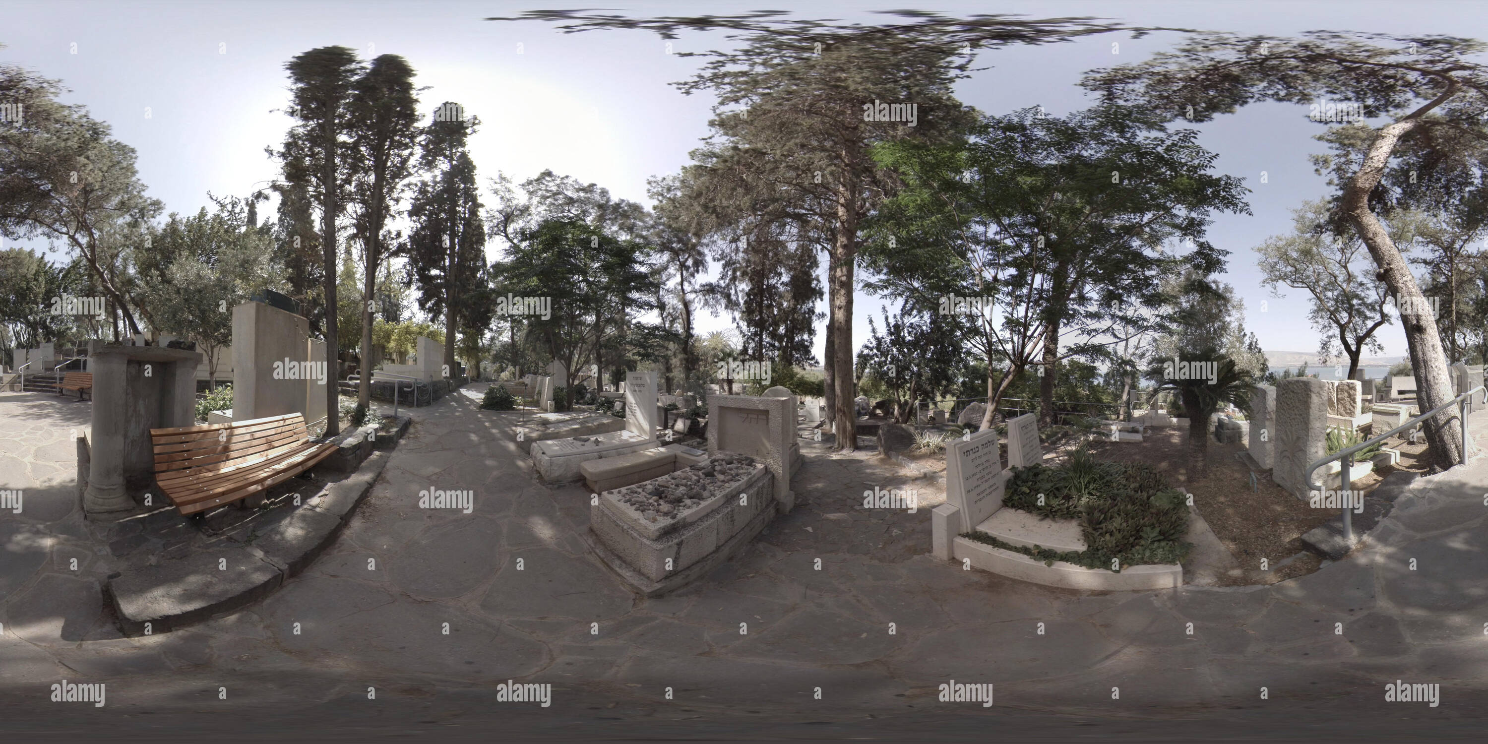 360° view of Tomb of Poet Rachel Bluwstein Sela, 1890 to 1931, at ...