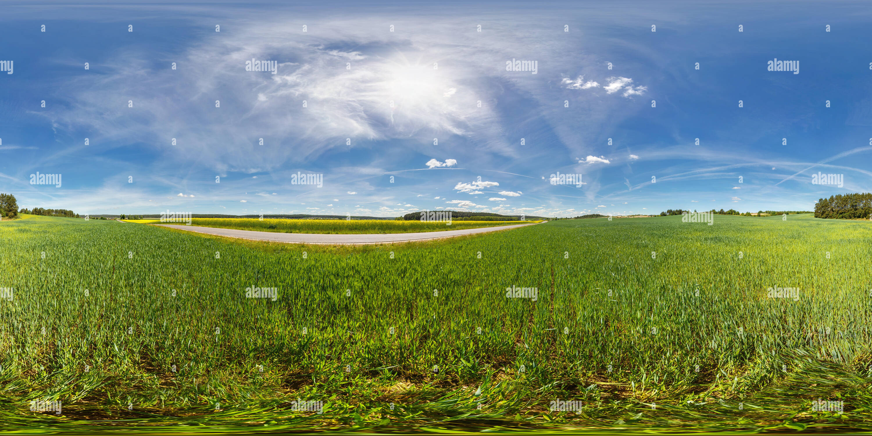 360° view of full 360 degree seamless panorama in equirectangular ...