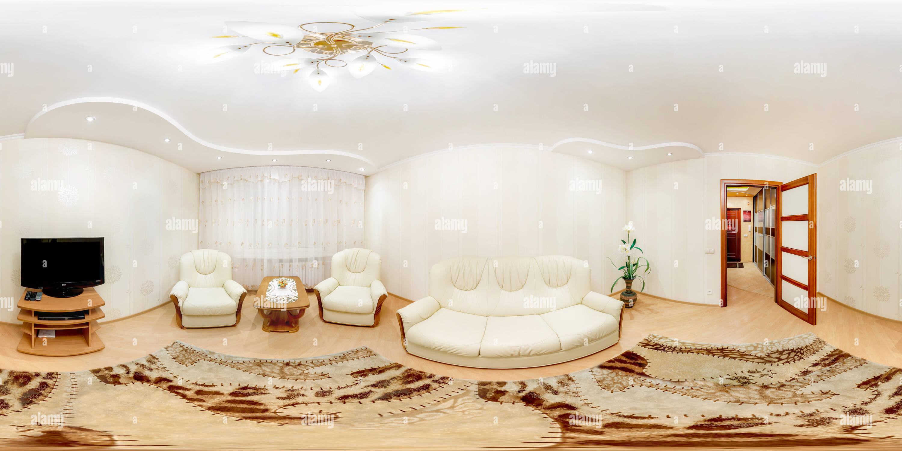 360° view of GRODNO, BELARUS - MARCH 20, 2013: Full spherical 360 ...