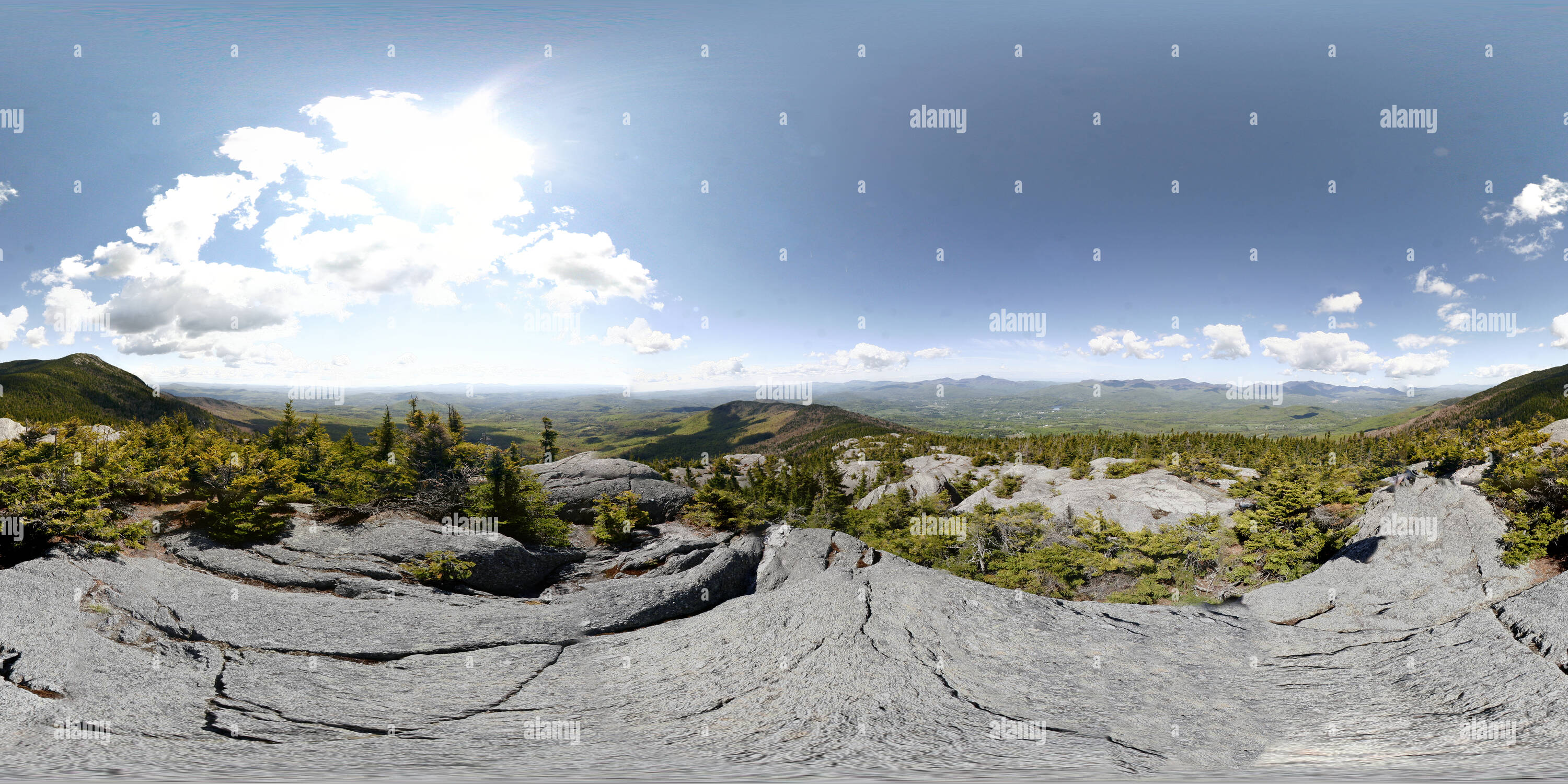 360° view of White Rocks Mountain Summit View - Alamy