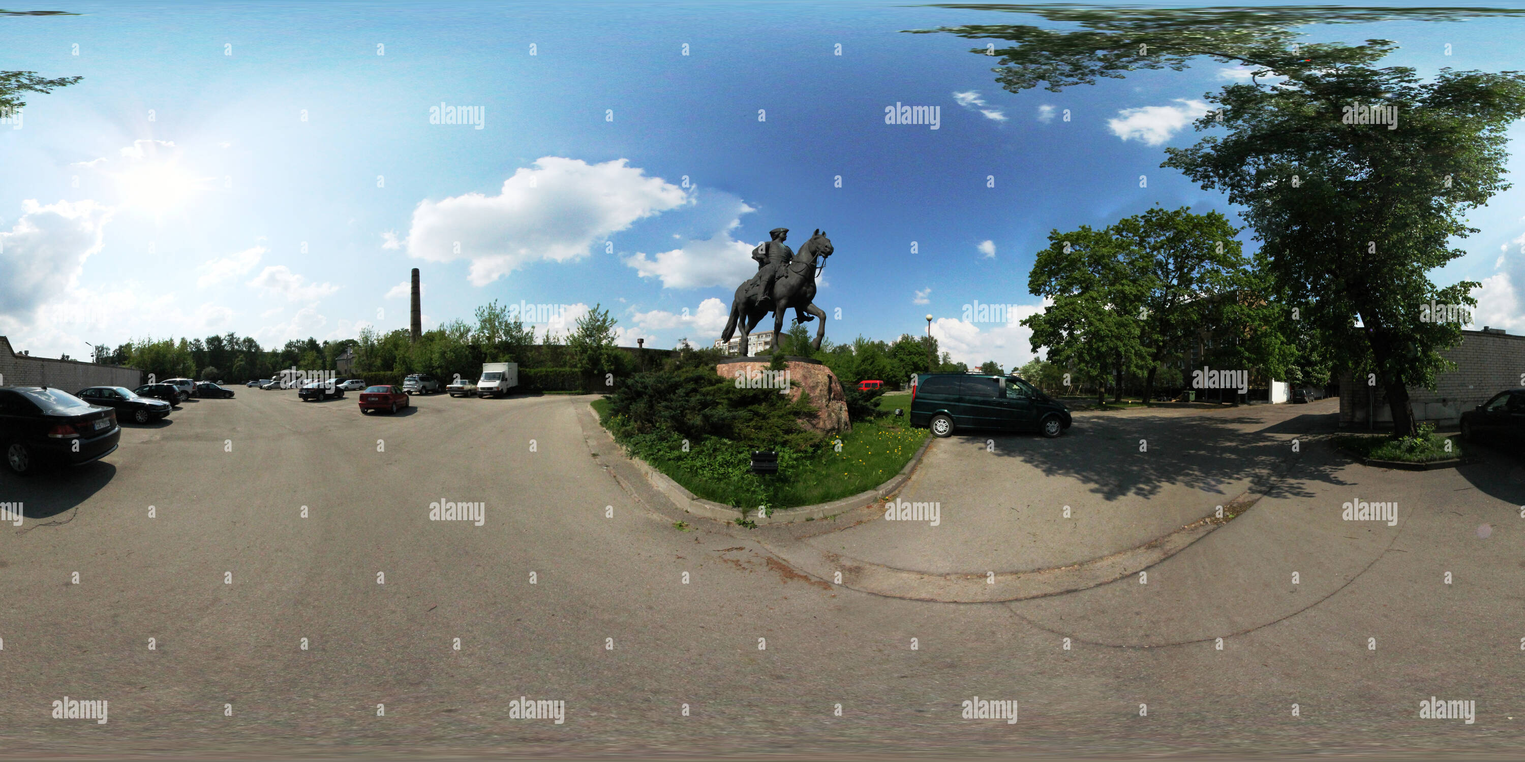 360° view of Bronze statue of Russian Czar Peter the Great on horseback ...
