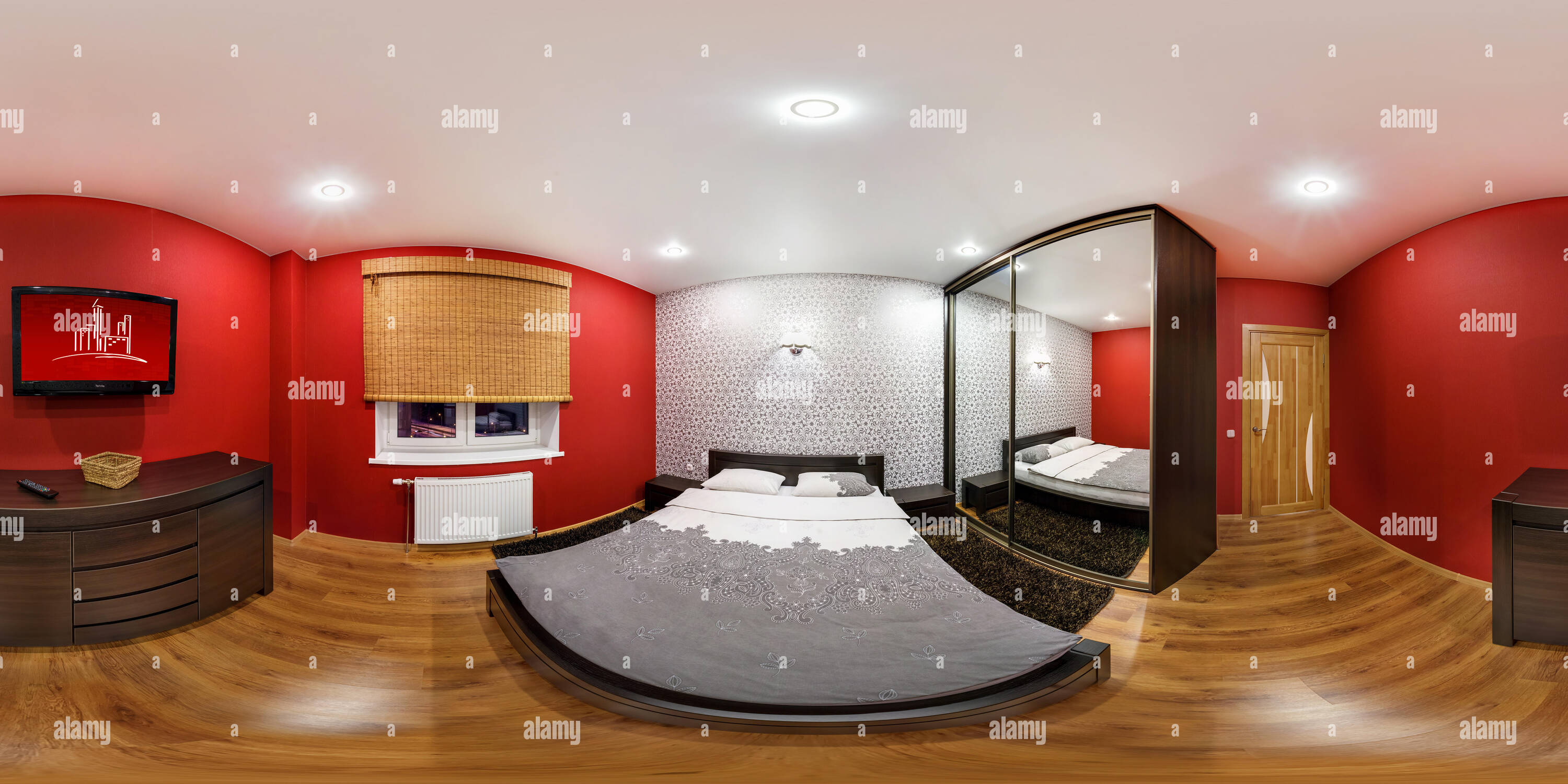 360° view of MINSK, BELARUS - MARCH 2, 2013: Full spherical 360 degrees ...