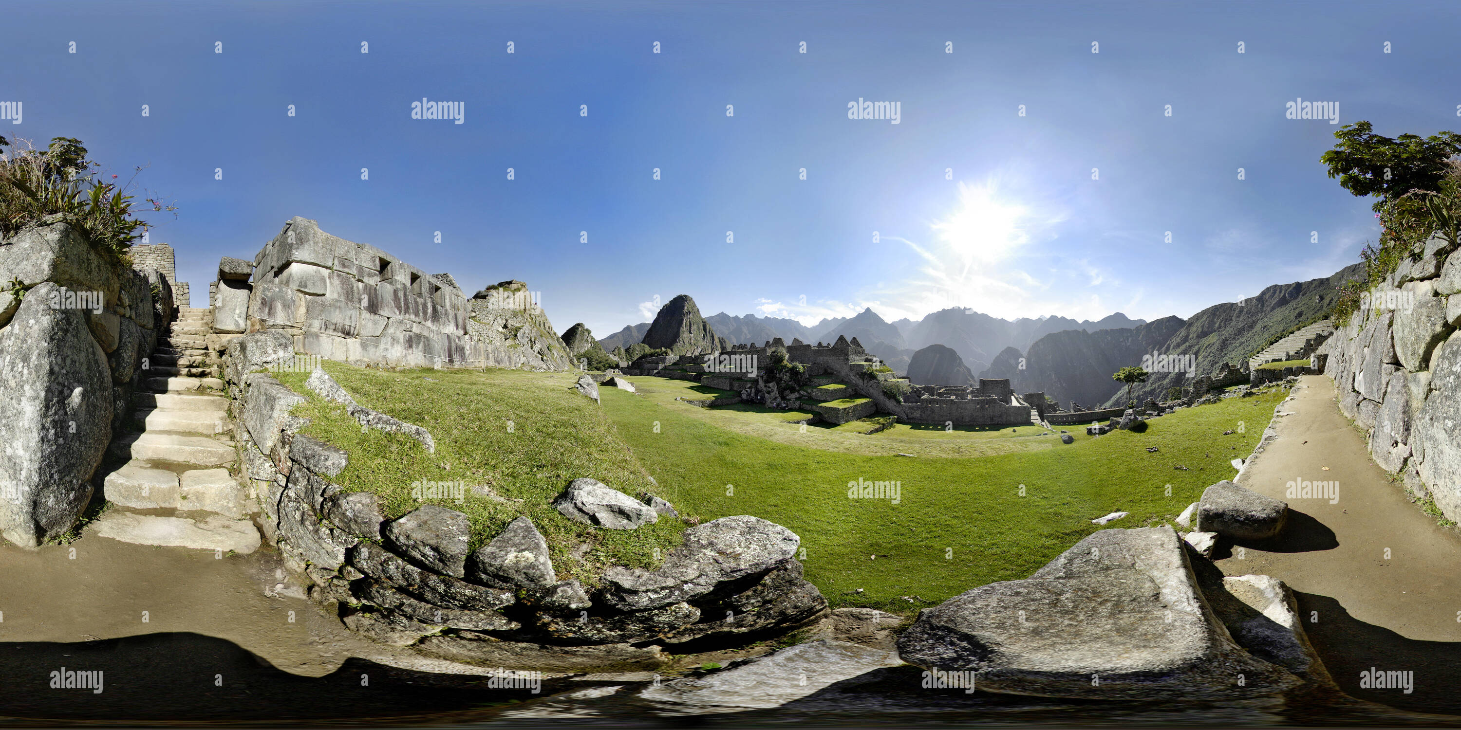 360° view of La Plaza Mayor - Machu Picchu, Peru - Alamy