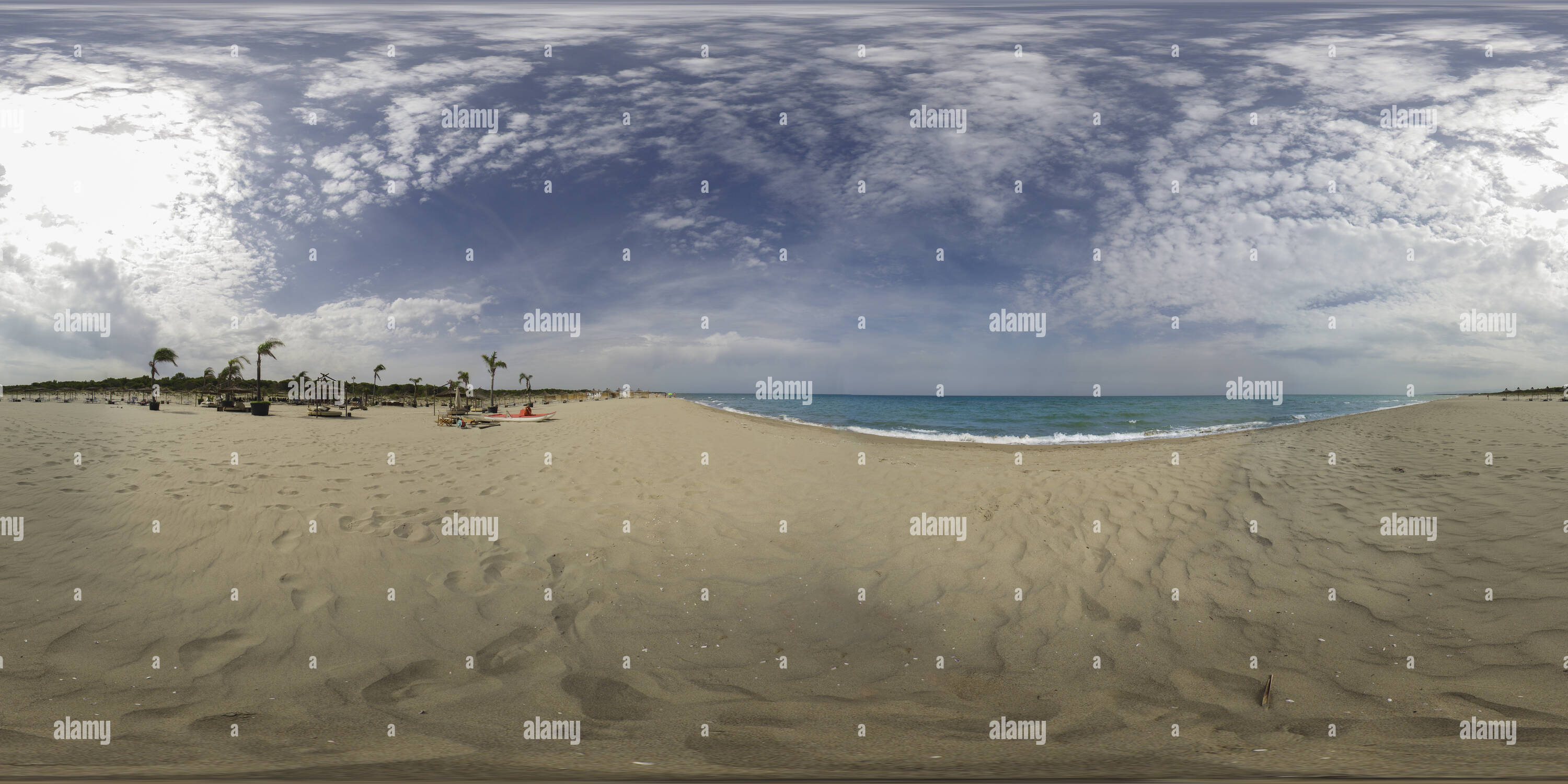 360° view of Lido Natura beach, Puglia, Italy - Alamy