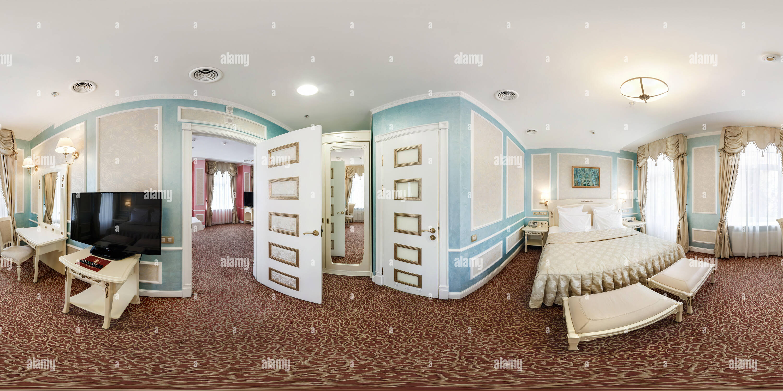 360° view of MINSK, BELARUS - JULY 14, 2016: Full spherical 360 by 180 ...