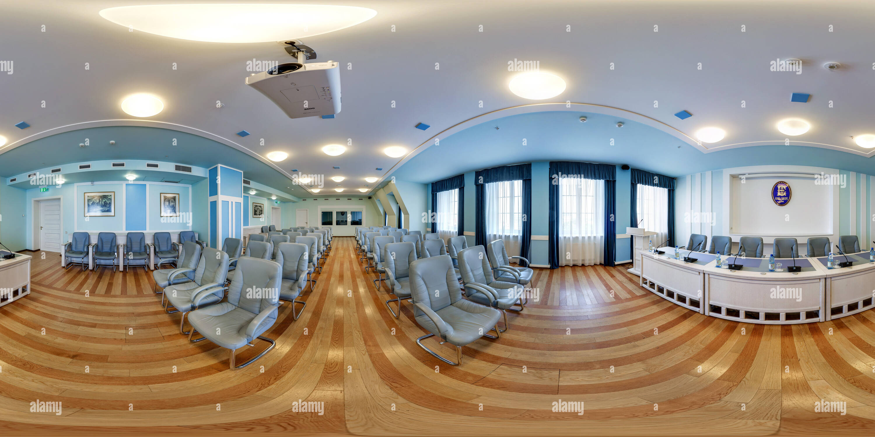 360° view of MINSK, BELARUS - JULY 14, 2016: Full spherical 360 by 180 ...