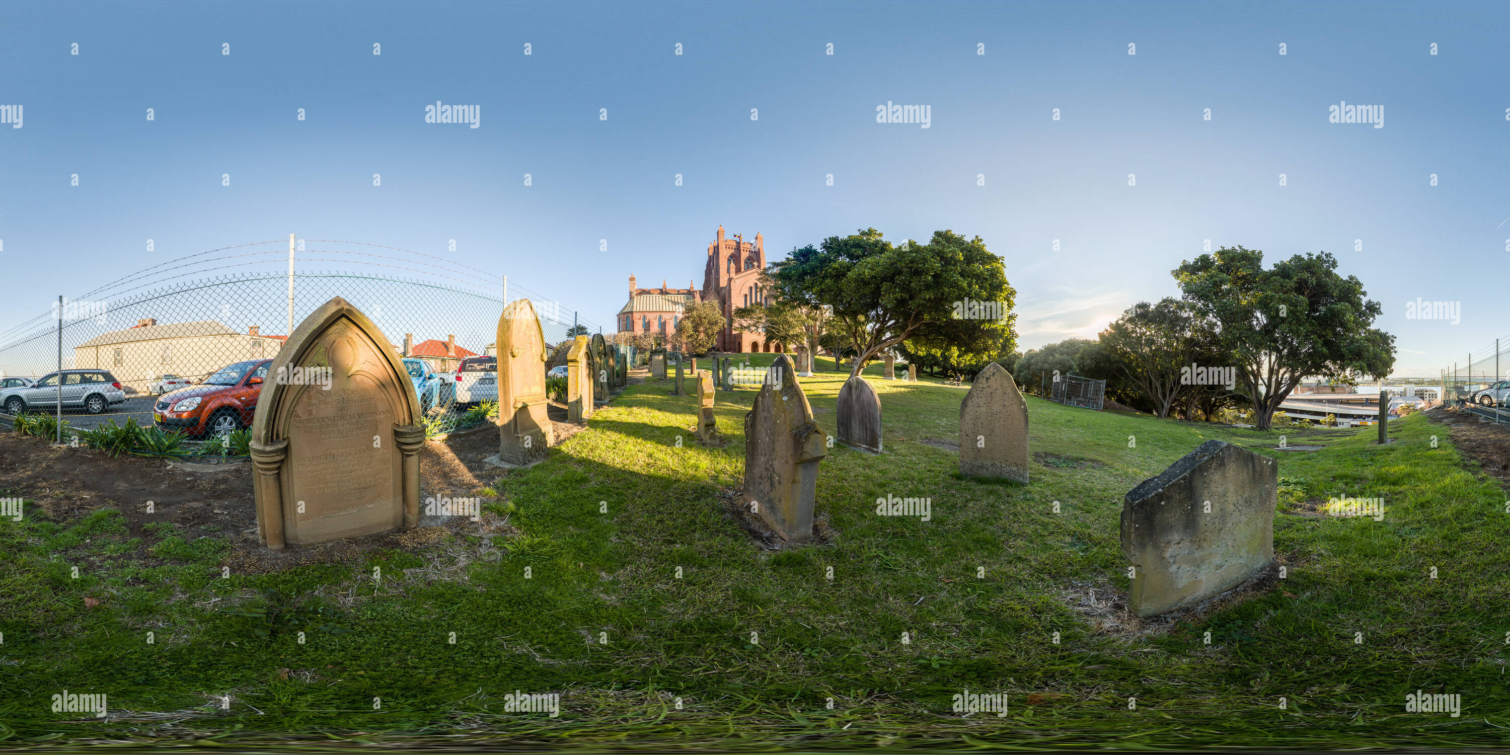 360° view of Christ Church Cathedral Graveyard - Alamy