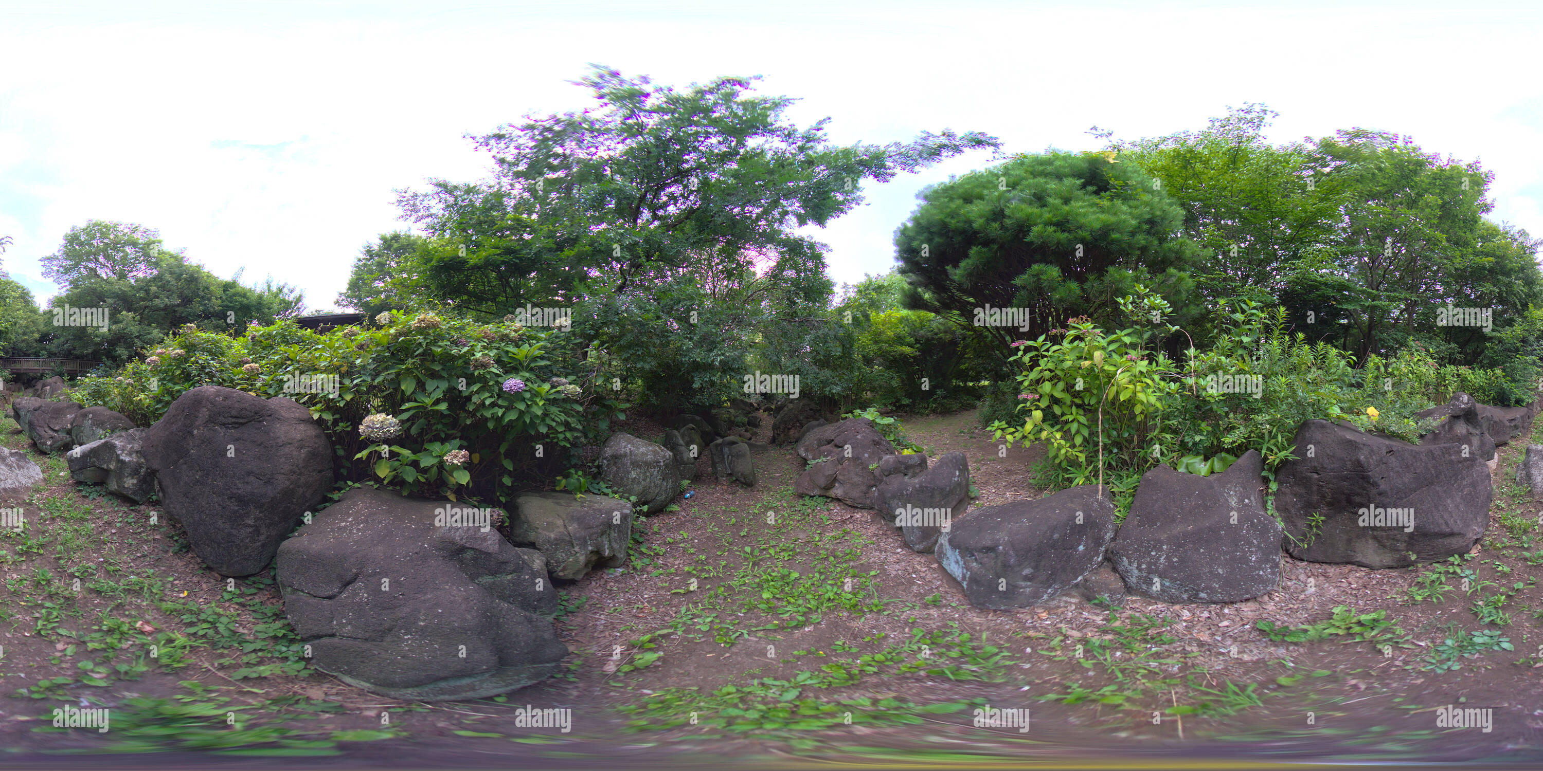 360° view of Fake river in Rinkai Park - Alamy