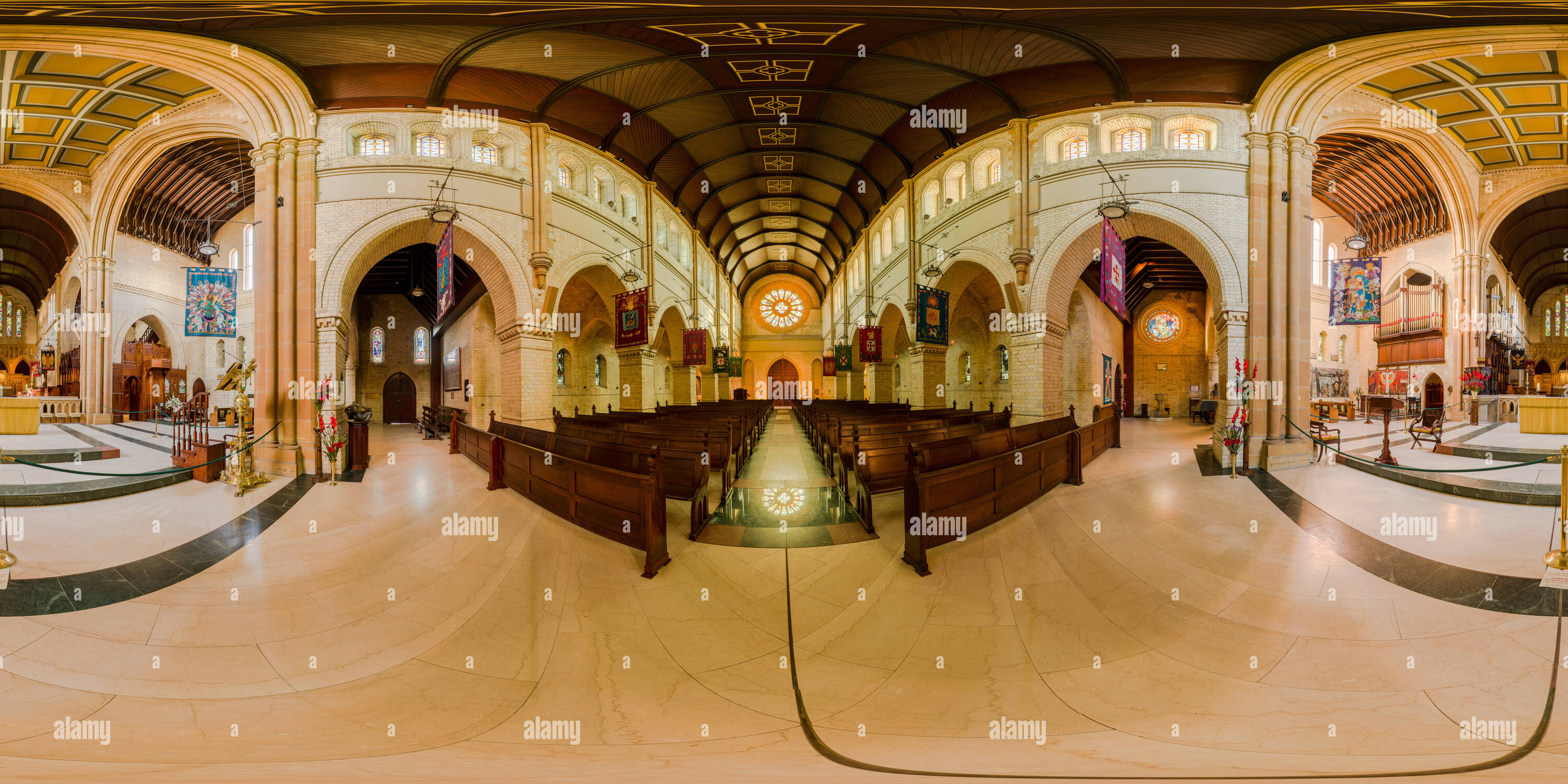 360° view of Christ Church Cathedral, Newcastle - Alamy