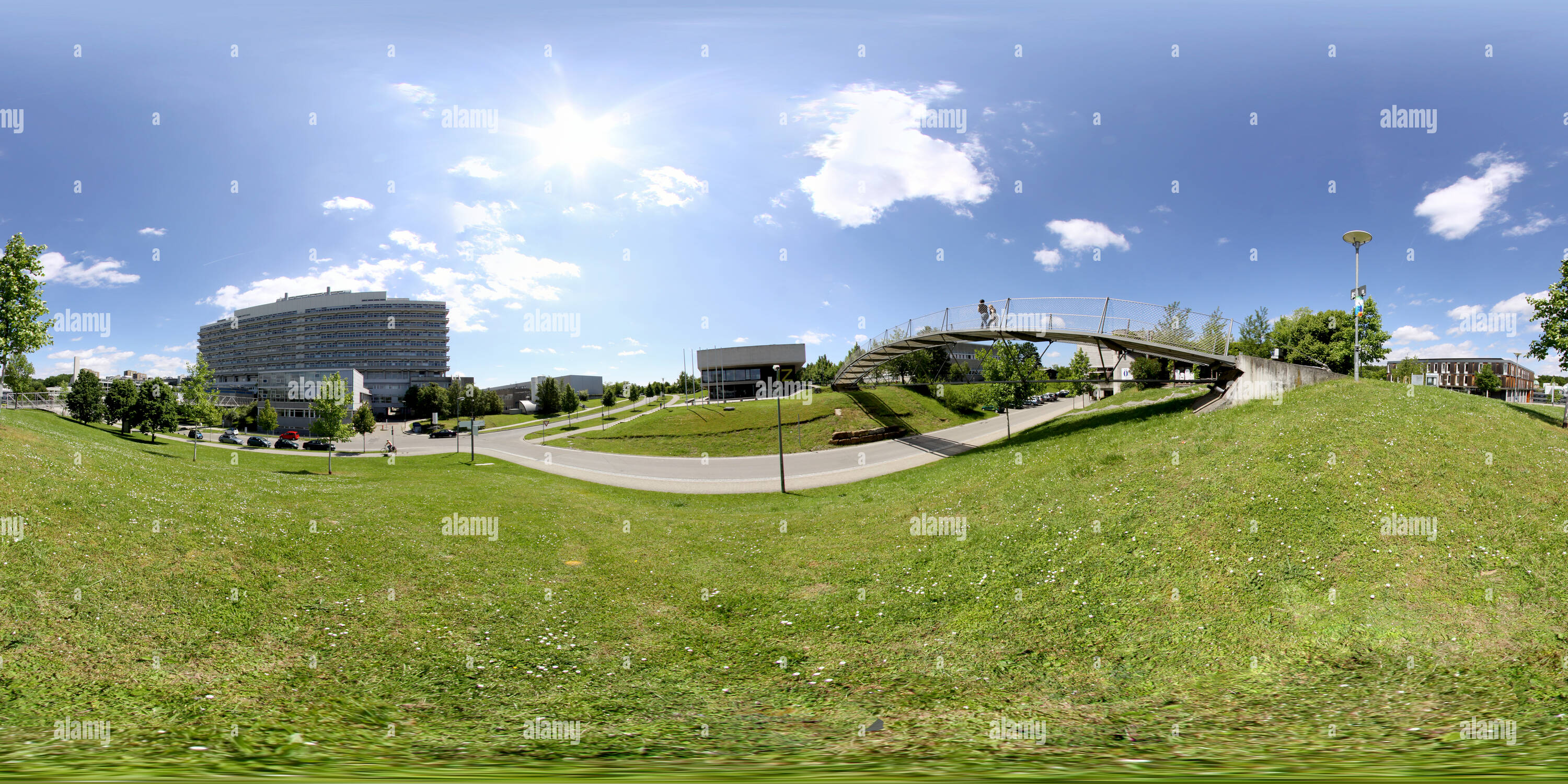 360° view of University bridge in summer - Alamy