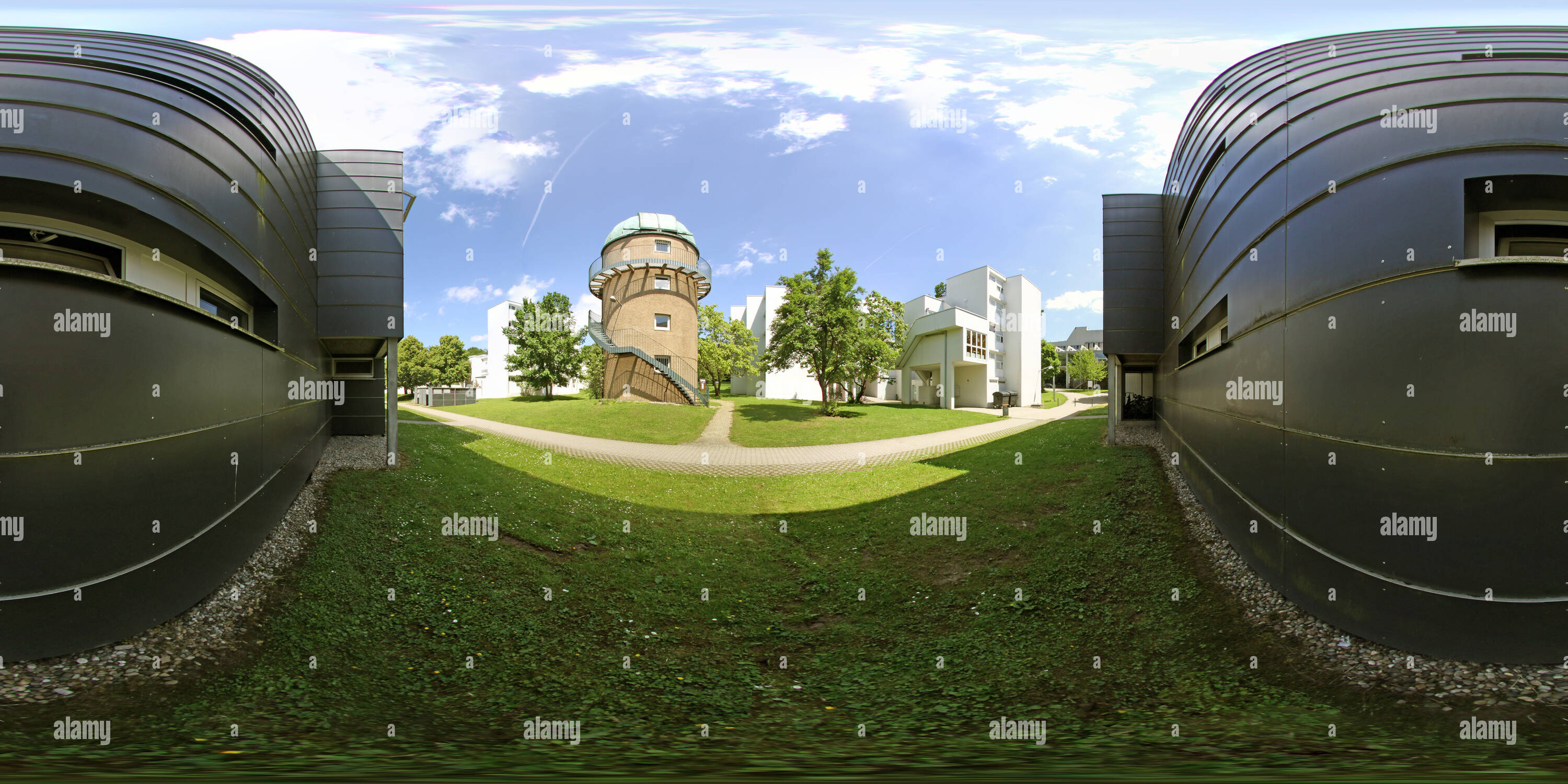 360° view of Stuttgart University Observatory - Alamy