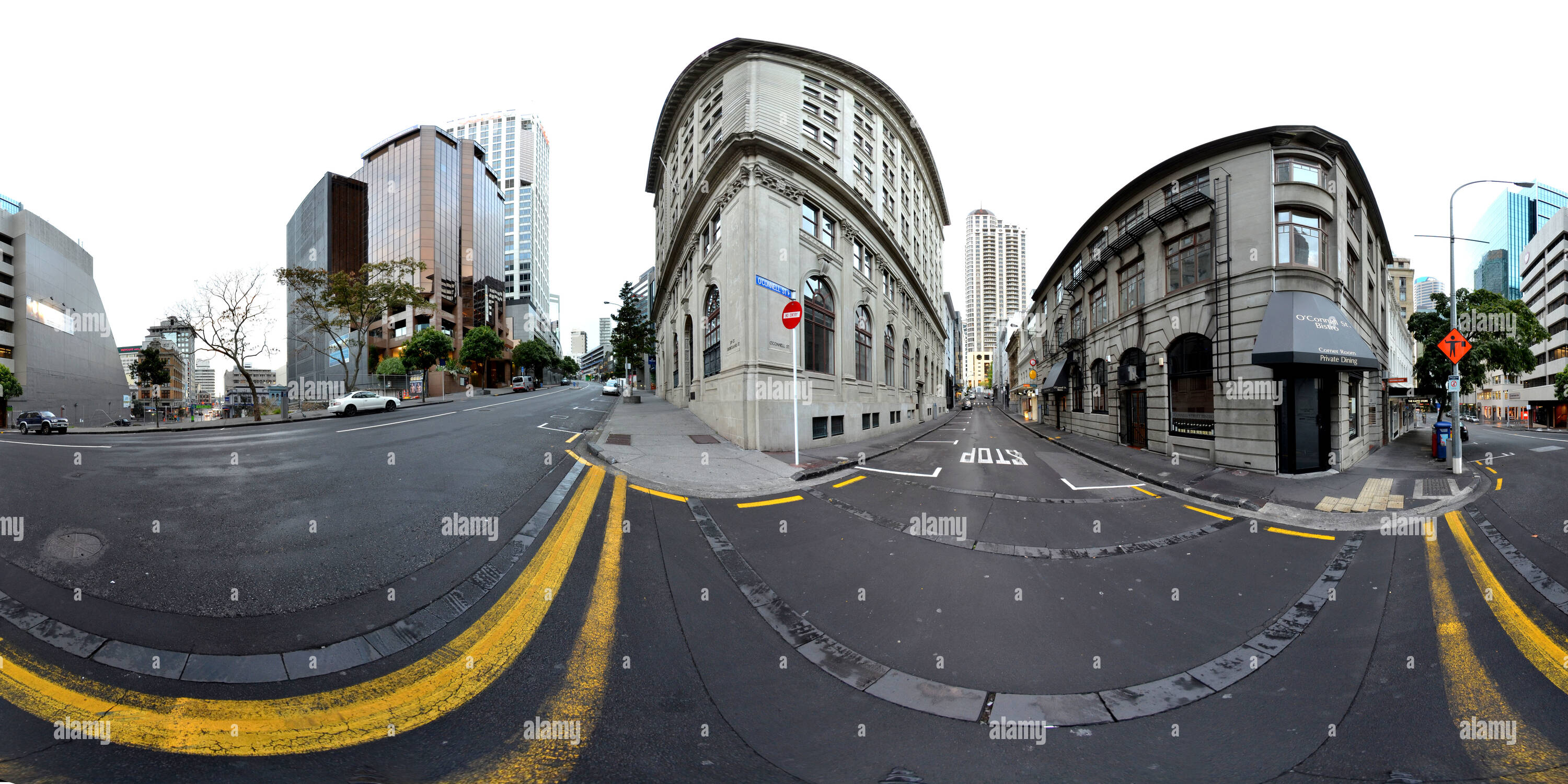 360° view of Auckland, Shortland street 1 - Alamy