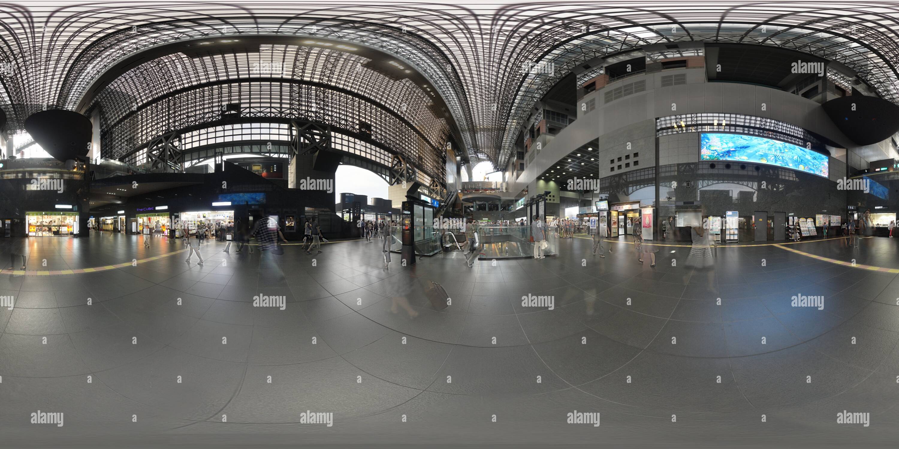 360° view of The Entrance of Kyoto Station - Alamy