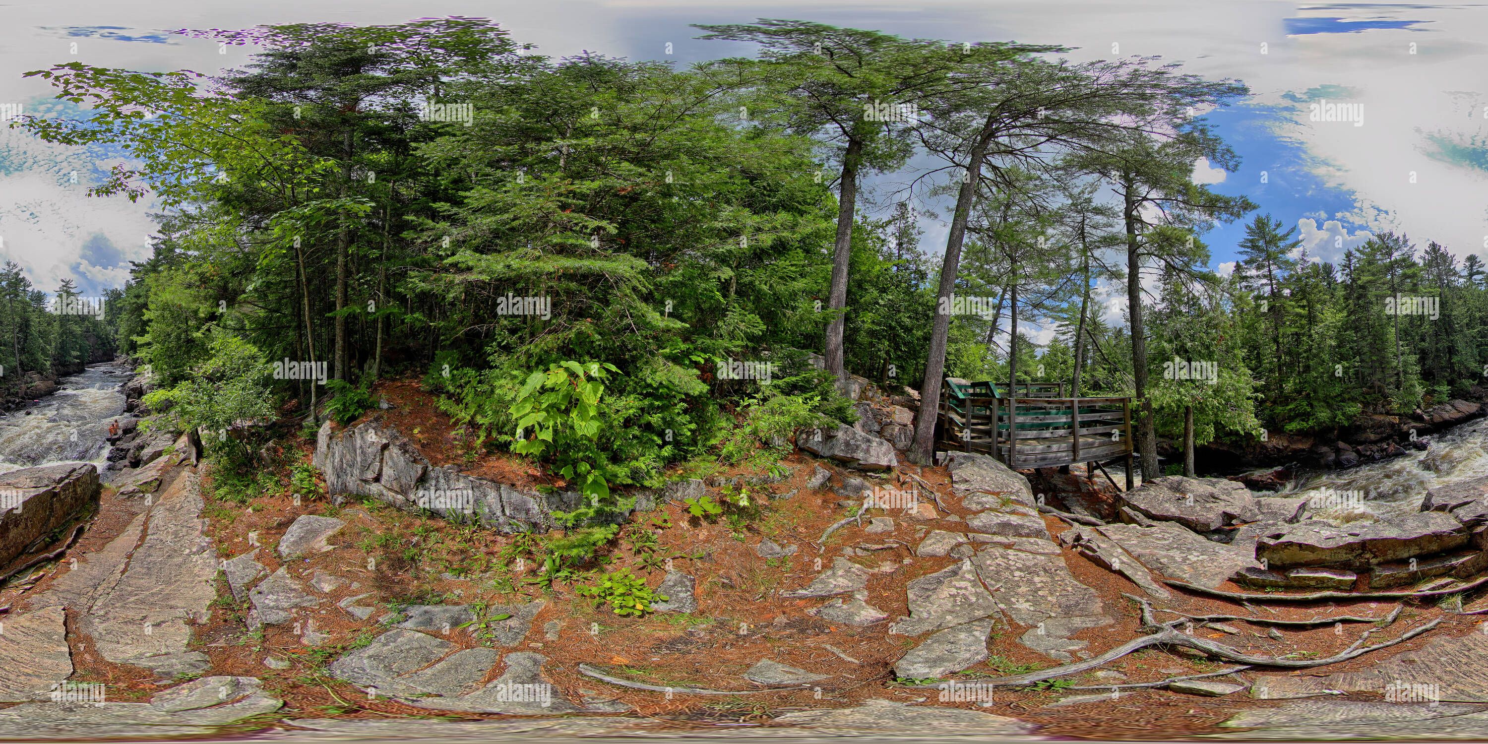 360° view of Rapids at Parc des Chutes-Dorwin - Alamy